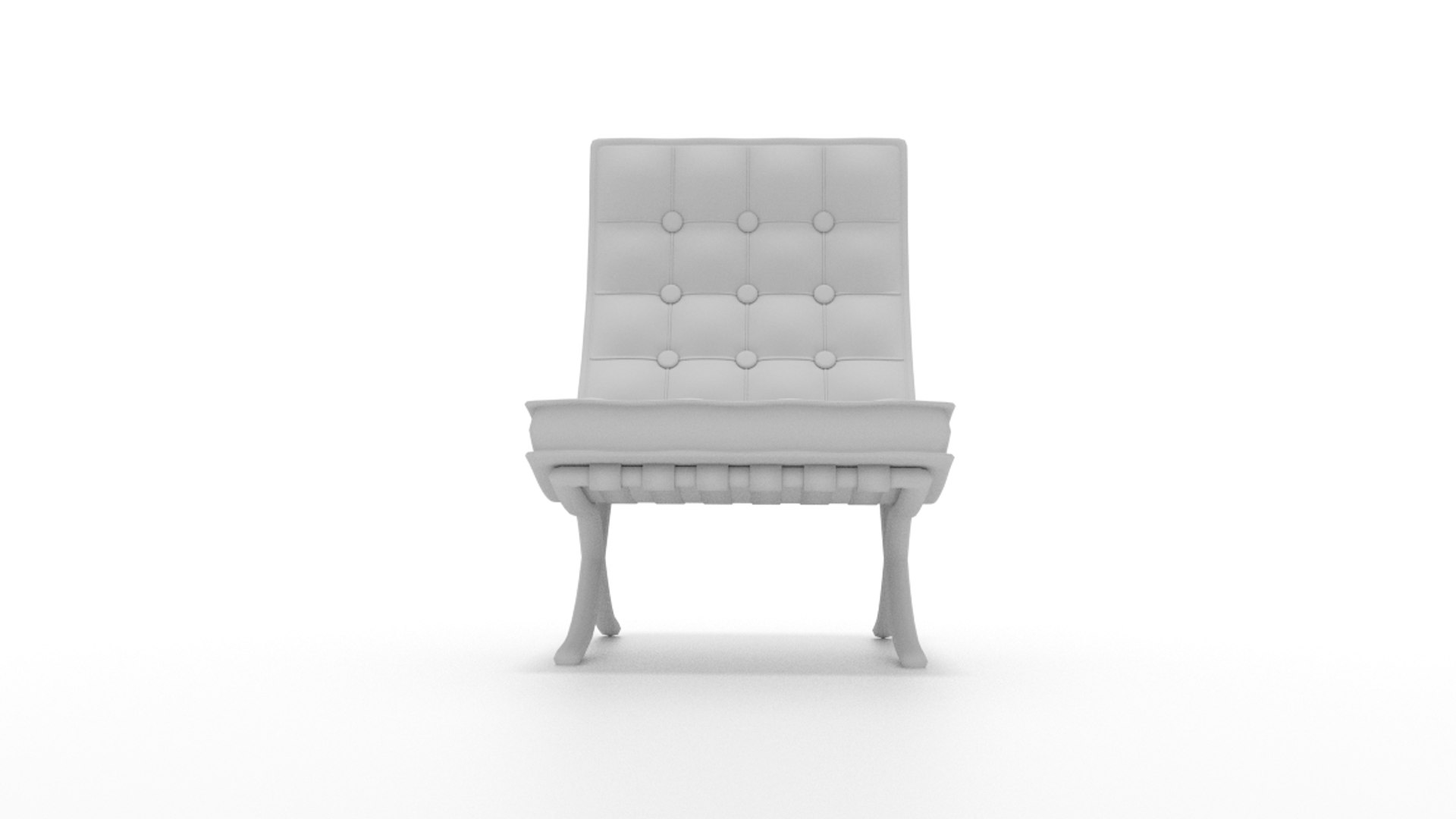 Button Chair Modern 3ds Free