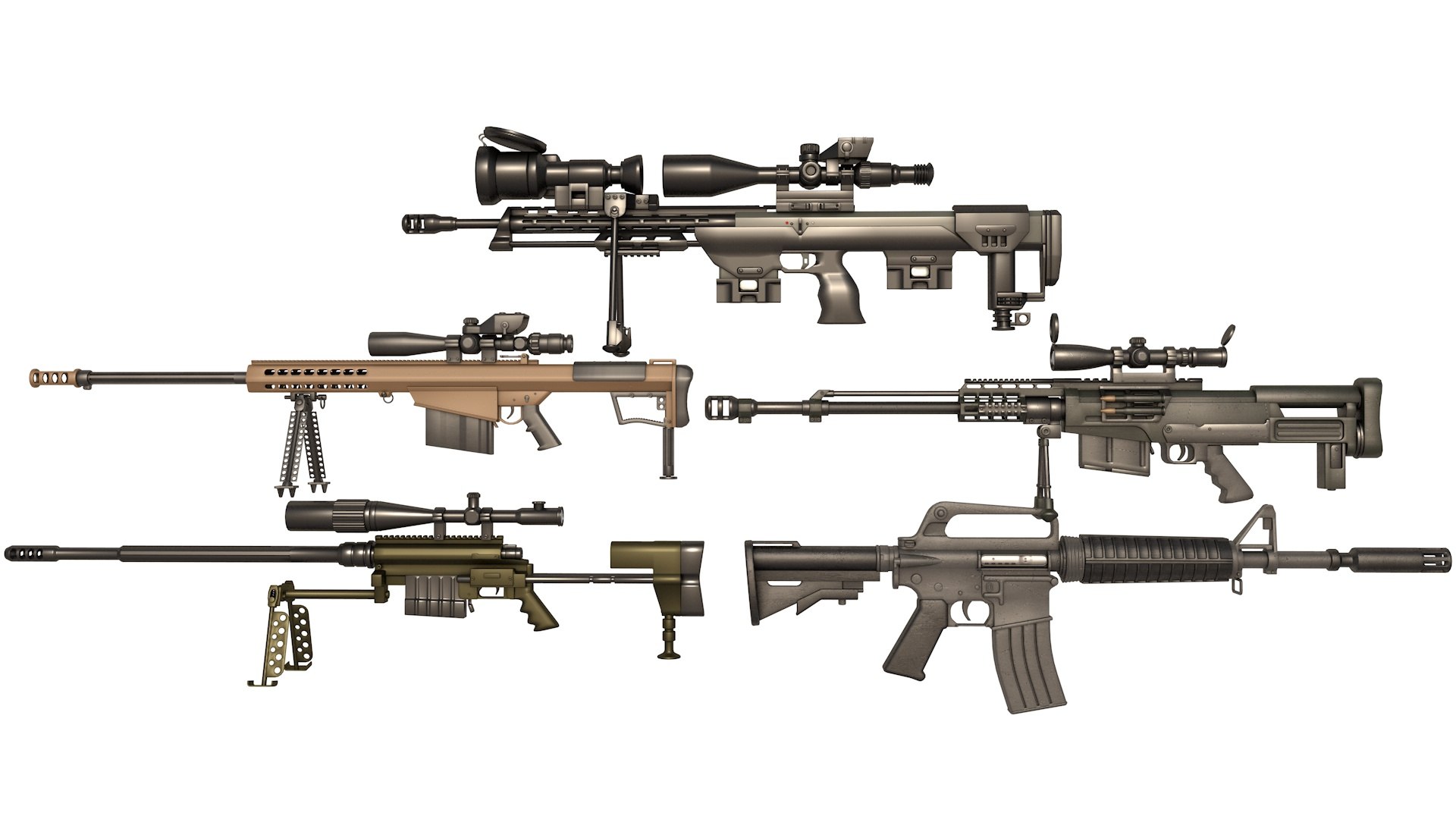 Weapons Pack 3D 모델 - TurboSquid 1994076