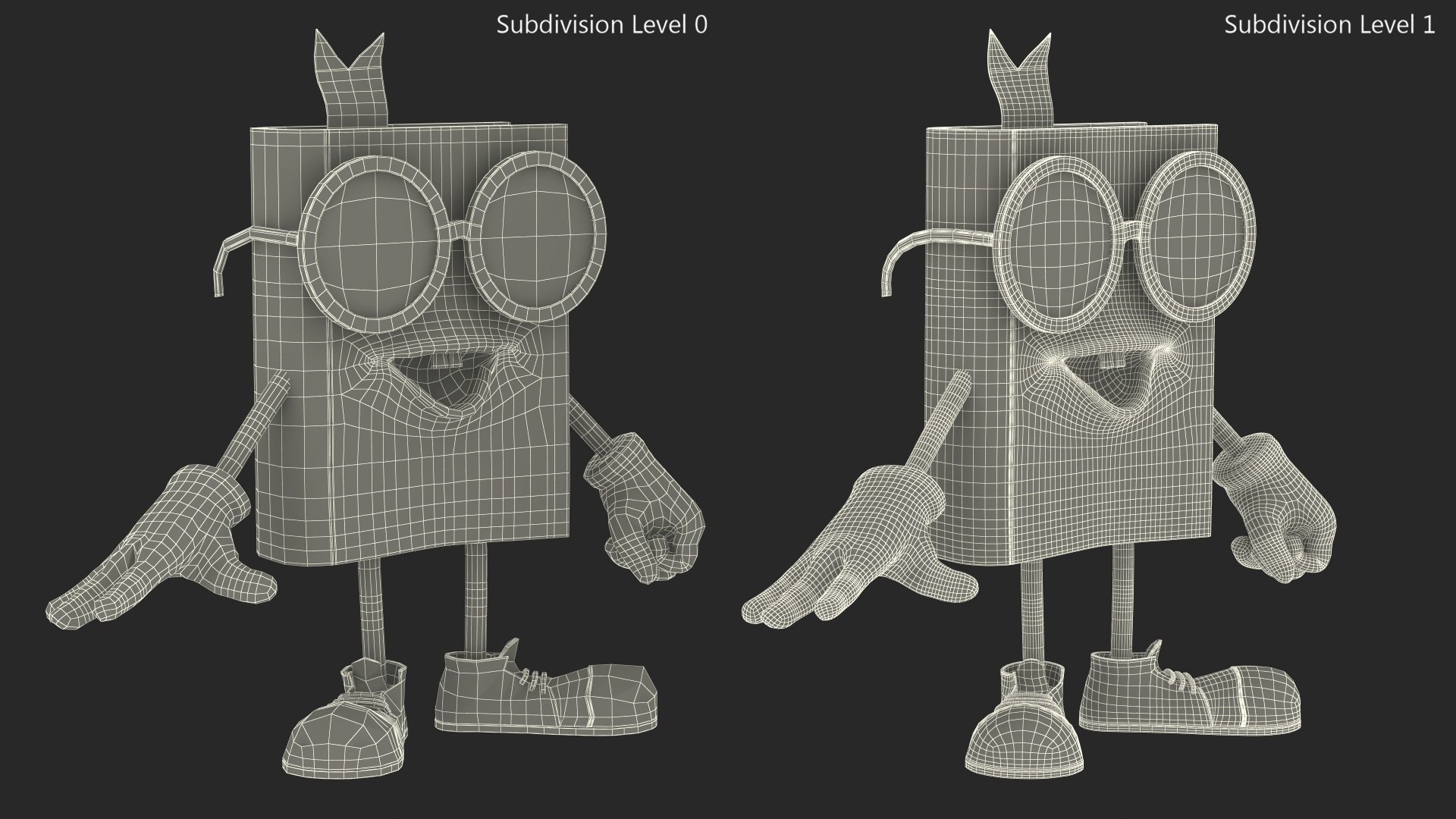Toon Yellow Book Character Standing Pose 3D - TurboSquid 2130051