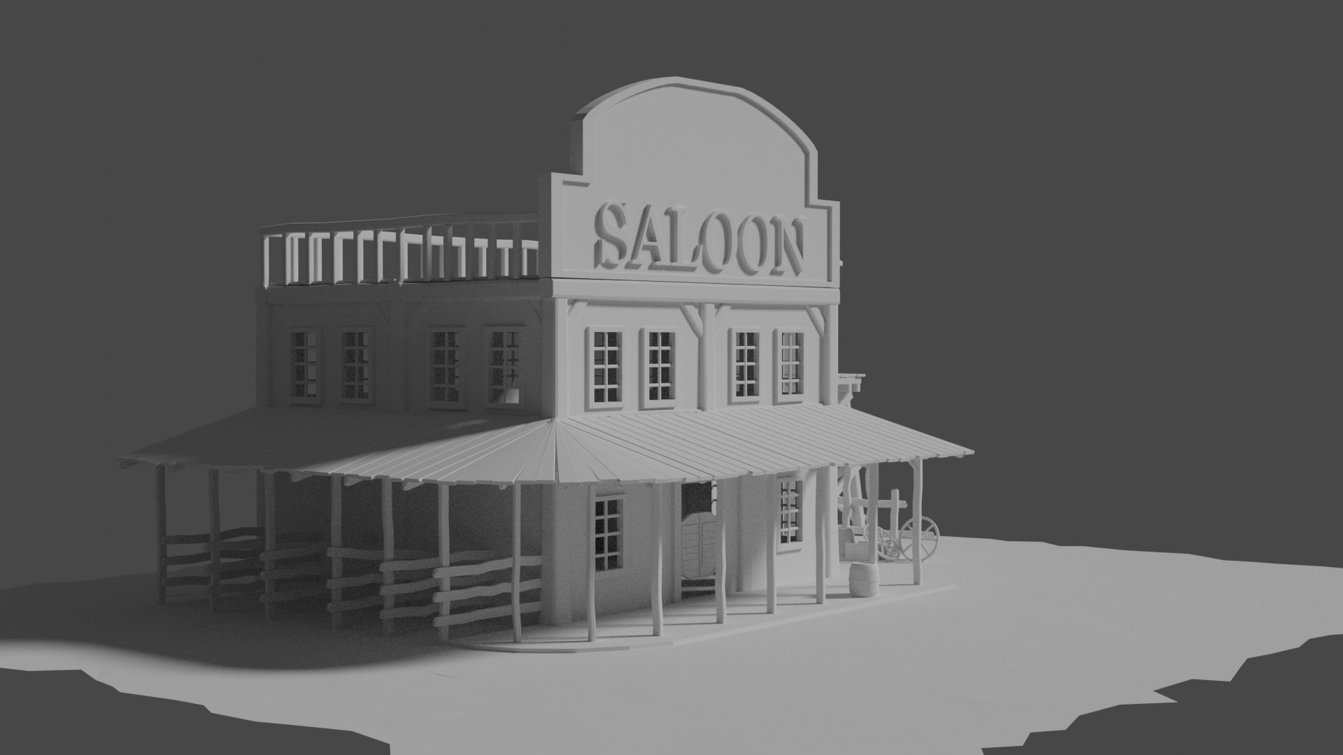 Western Saloon 3D Model - TurboSquid 1761923