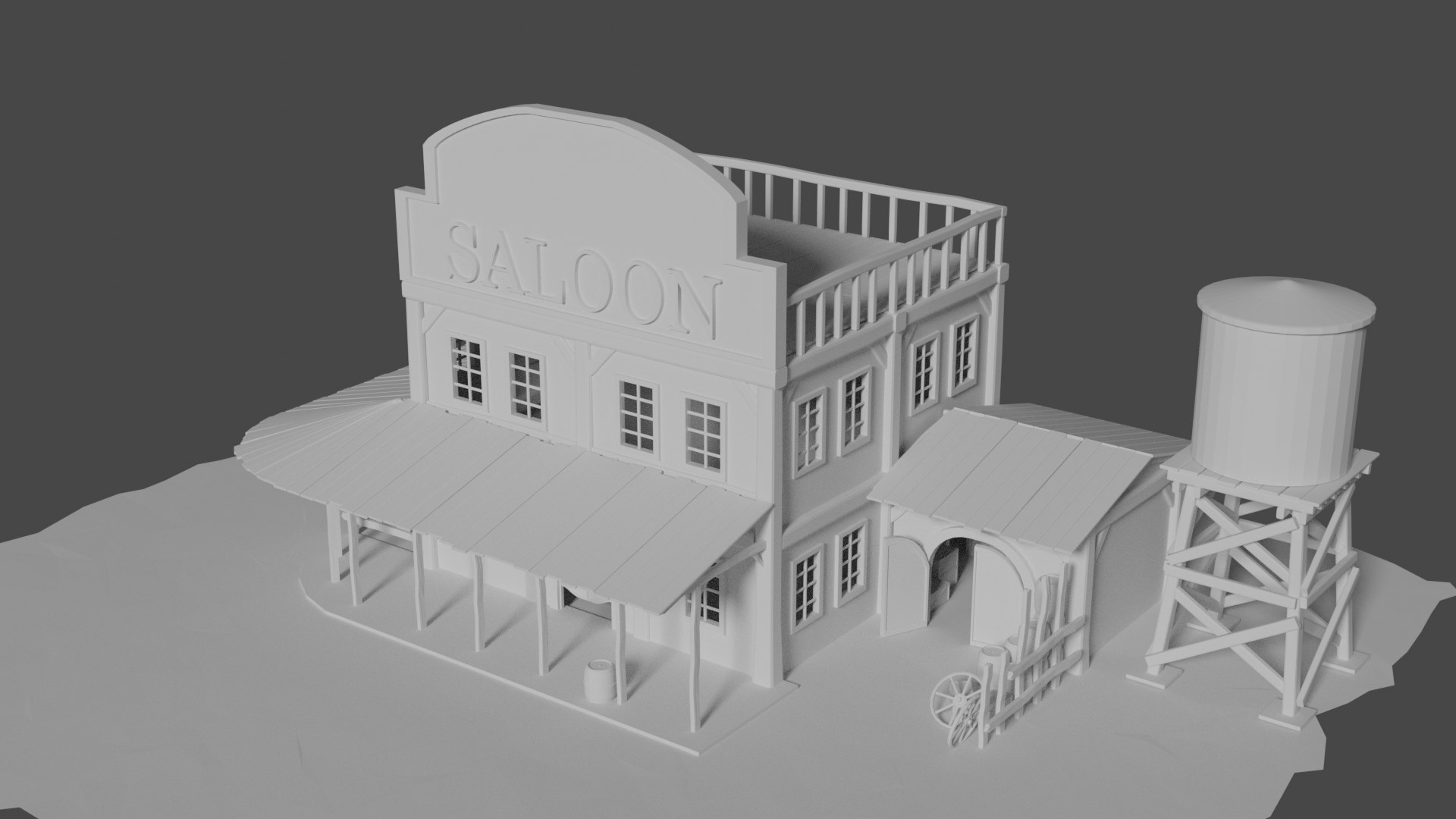 Western Saloon 3D Model - TurboSquid 1761923