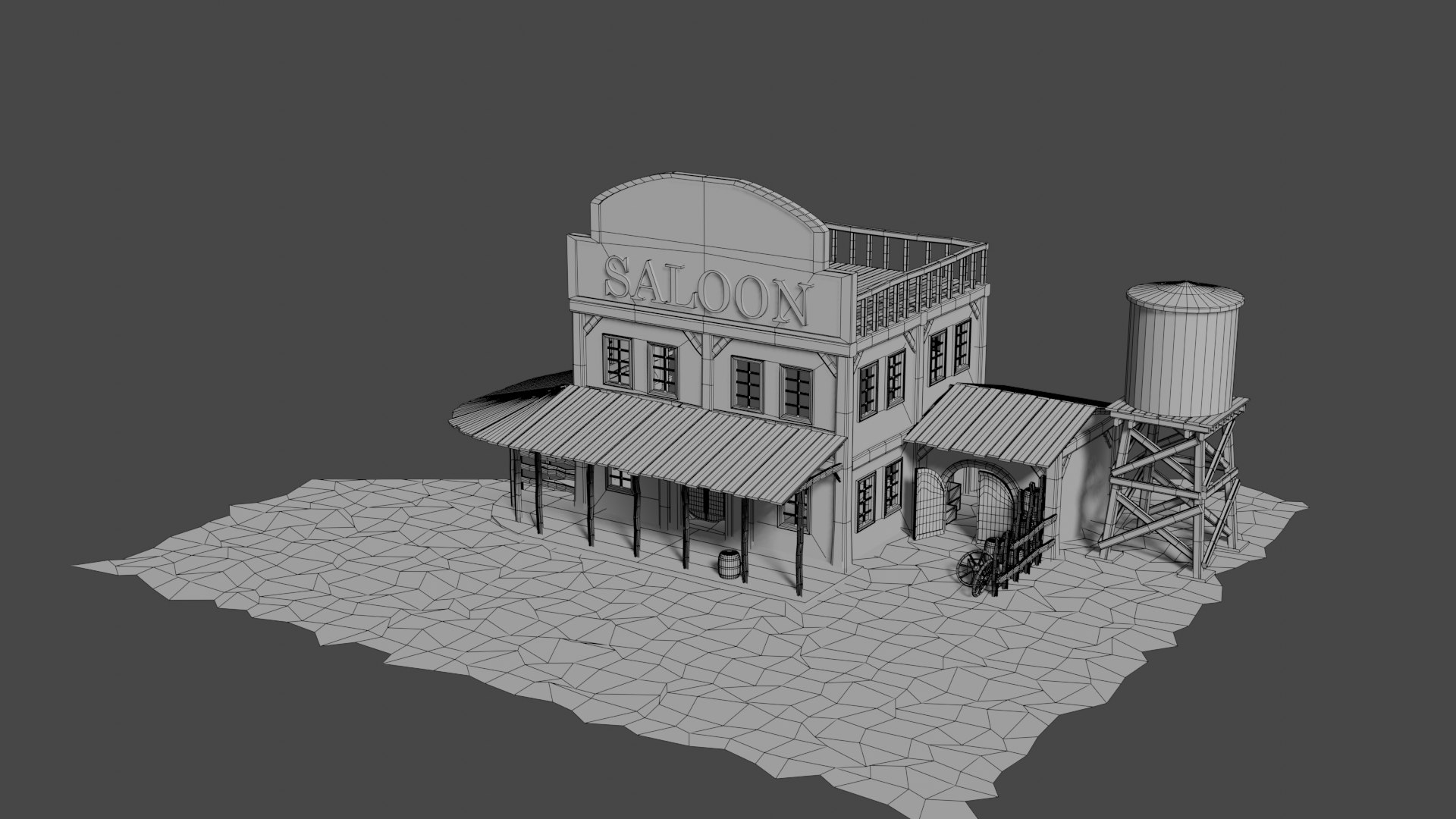 Western Saloon 3D Model - TurboSquid 1761923