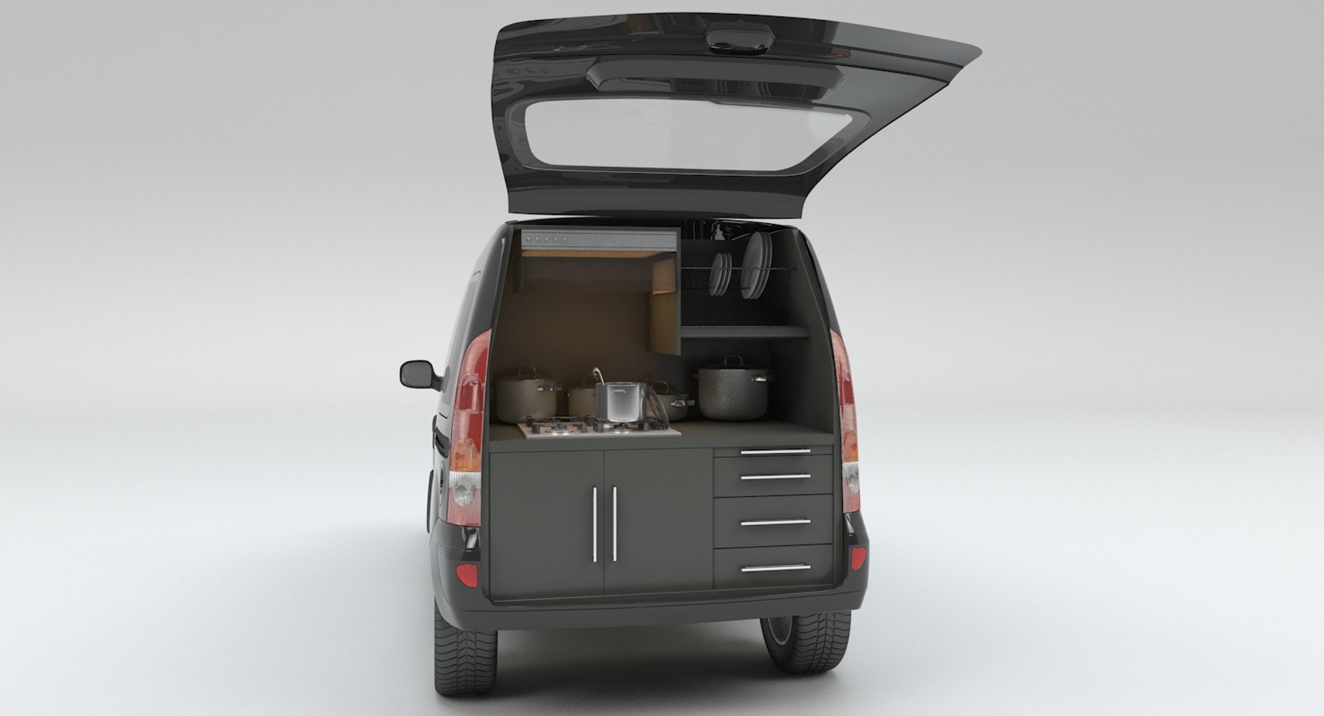 Mobile Kitchen Car Renault 3D Model - TurboSquid 1256293