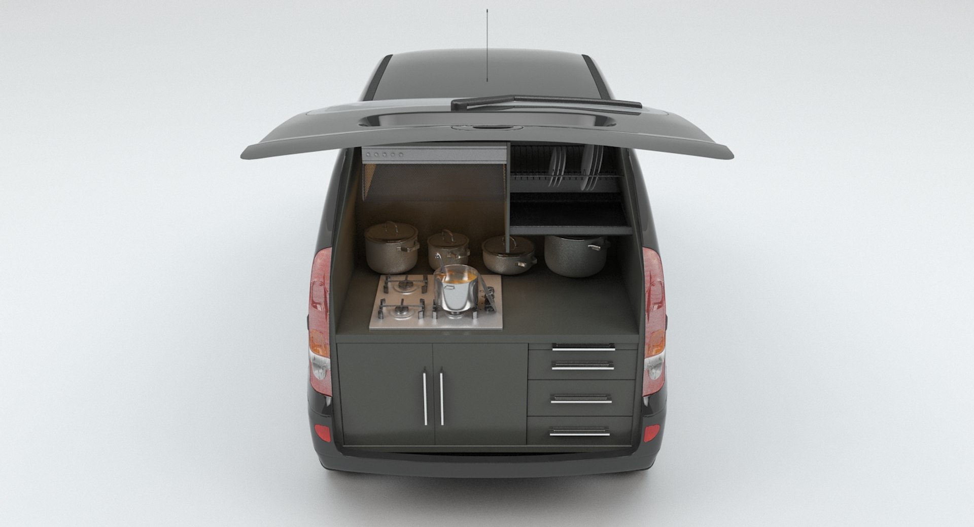 Mobile Kitchen Car Renault 3D Model - TurboSquid 1256293