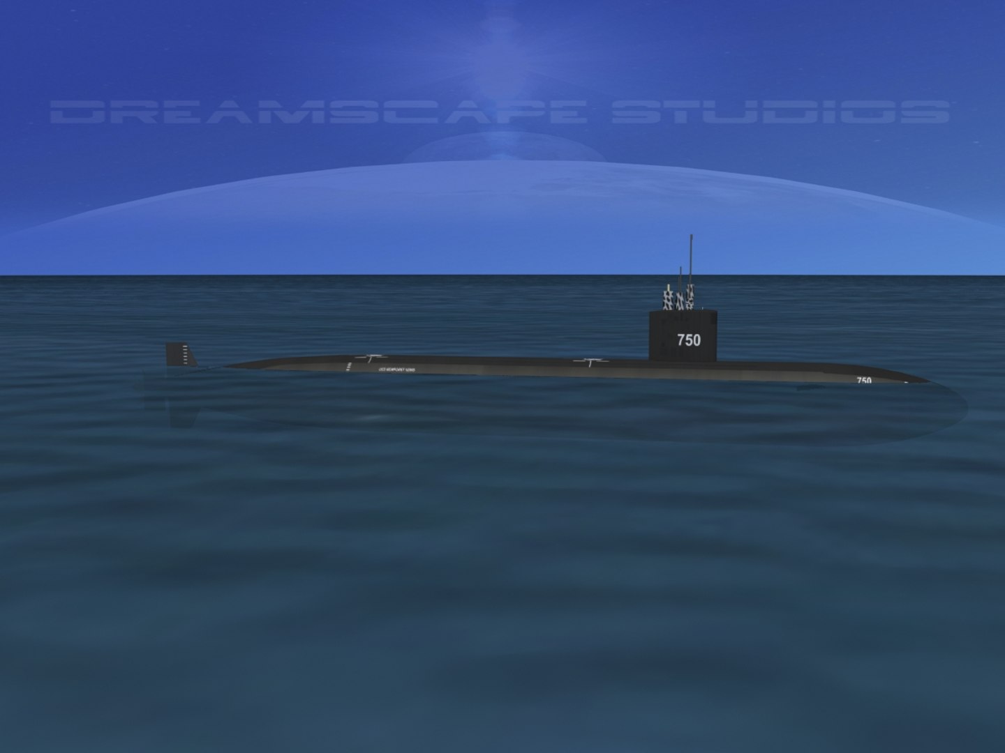 Ship Los Angeles Class Submarine 3d Model