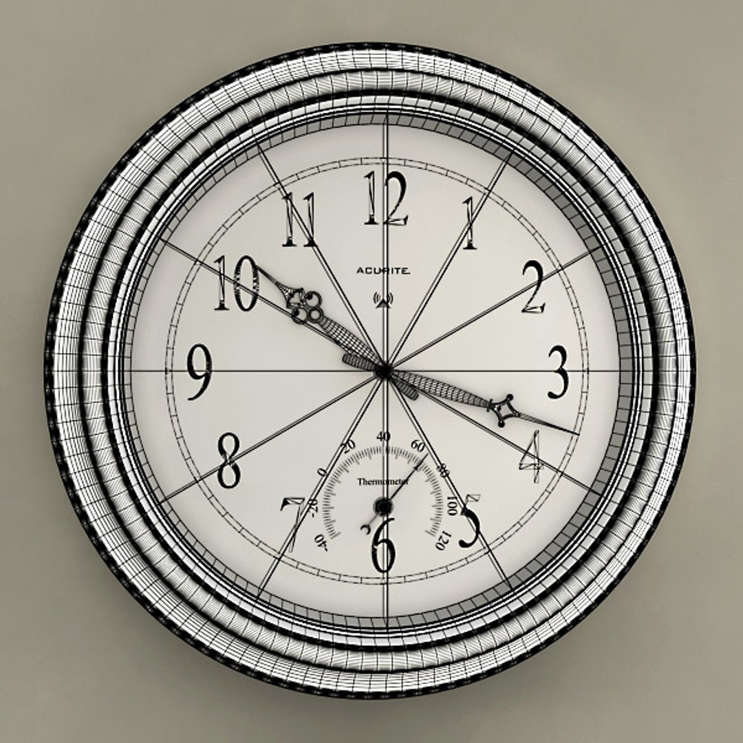 Analog Wall Clock 3d Model