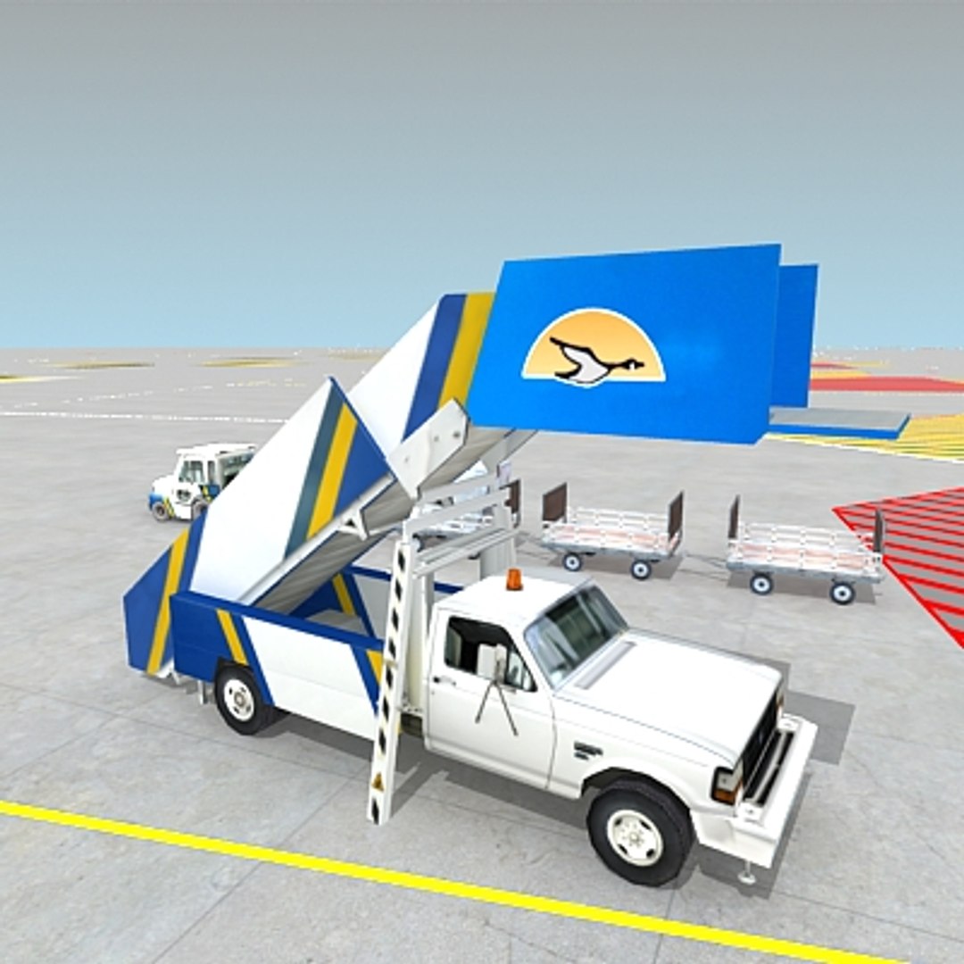 16 airport vehicles collections 3d model