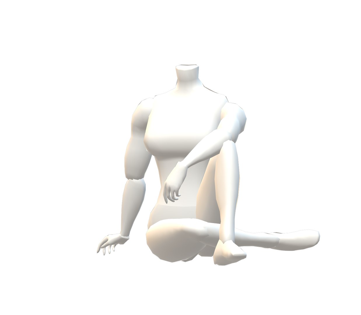 Female Sitting Model - TurboSquid 1490259