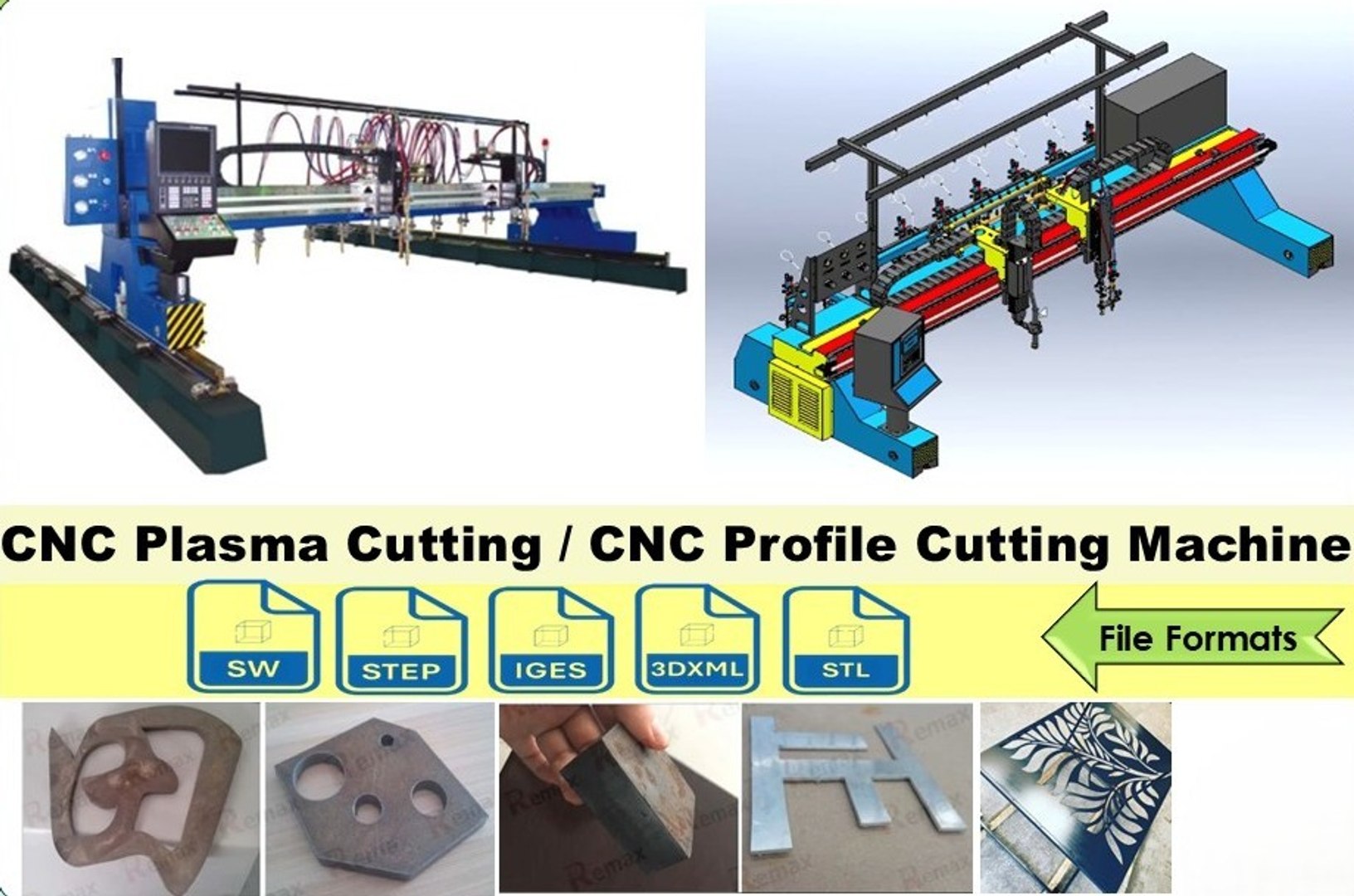 CNC Plasma Cutting Machine - Automatic CNC Profile Cutting Equipment 3D ...