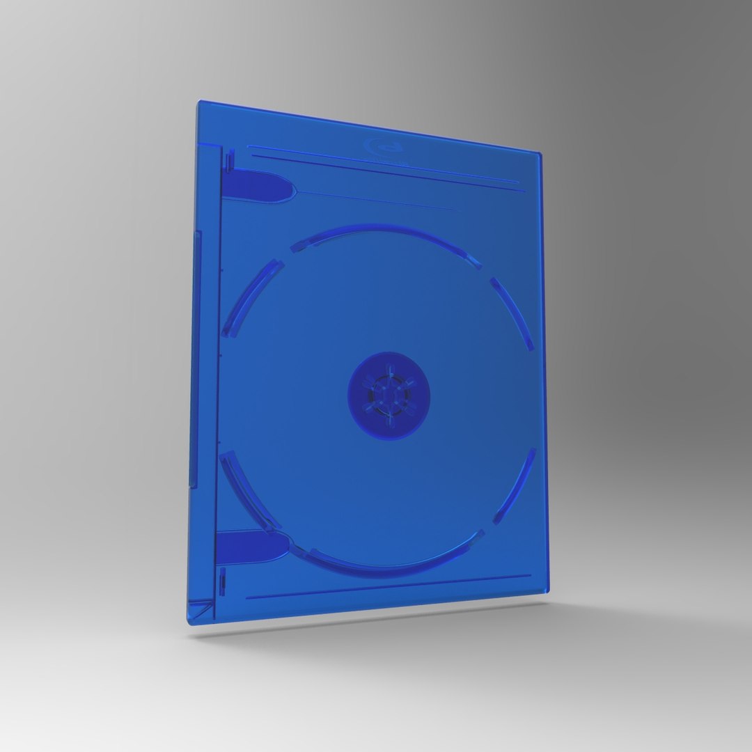 3d Double Case Closed Blu-ray Model