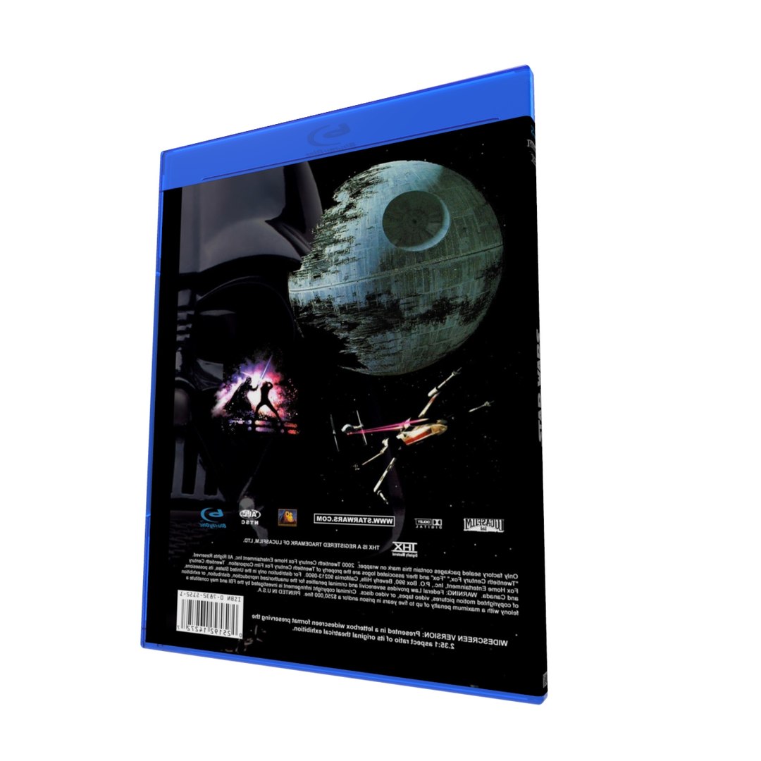 3d Double Case Closed Blu-ray Model