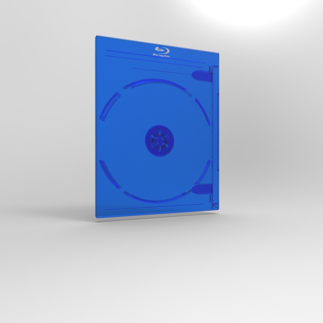 3d Double Case Closed Blu-ray Model