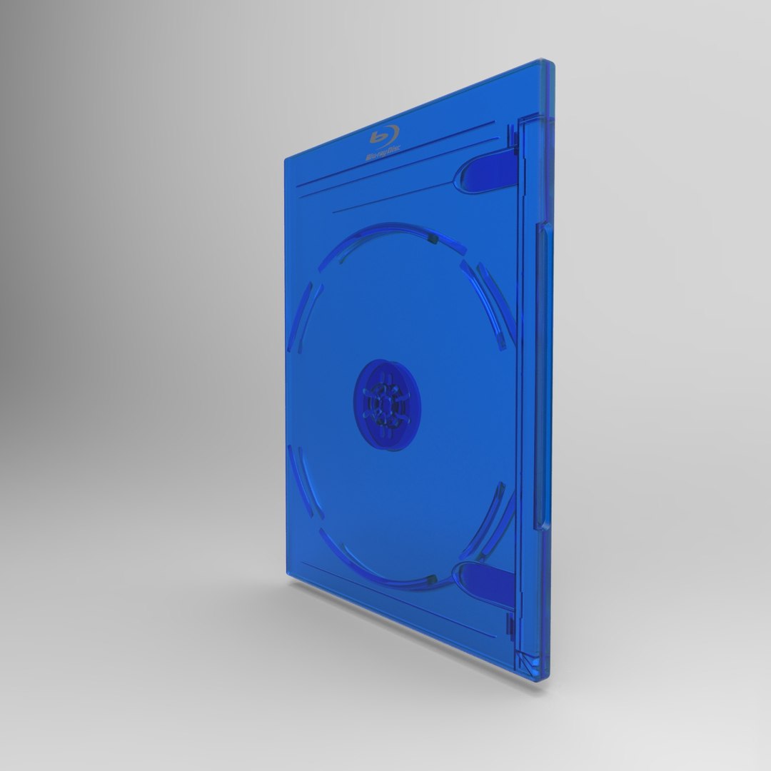3d Double Case Closed Blu-ray Model