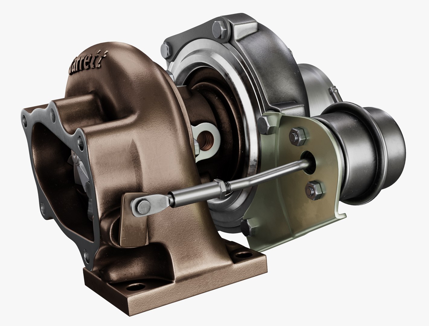 3D Garrett Turbocharger - TurboSquid 2350316