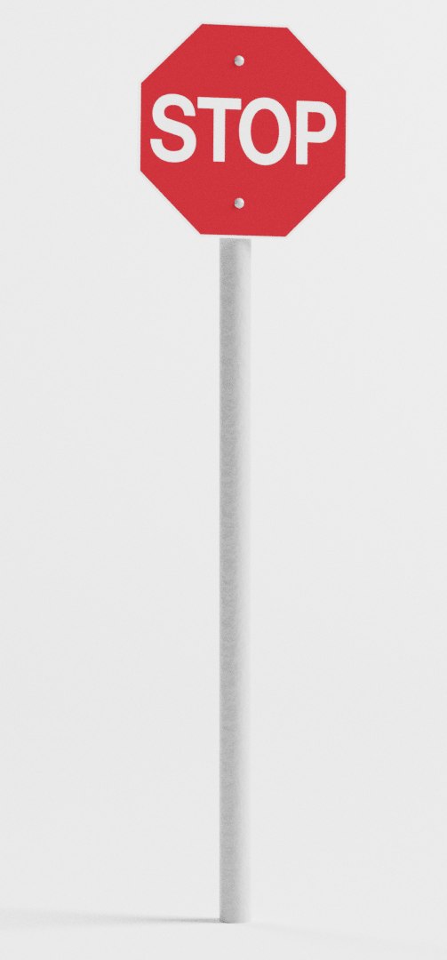 3D Stop sign model - TurboSquid 1800717