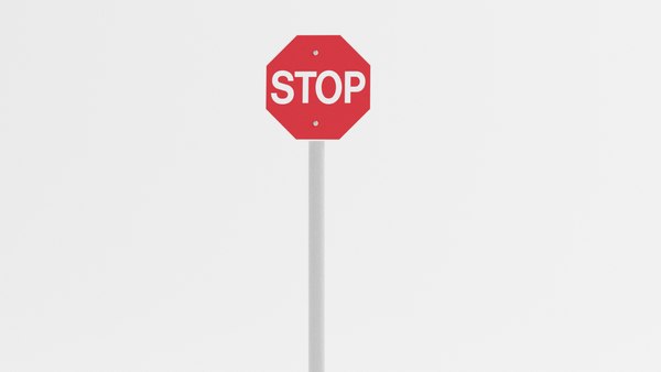 3D Stop sign model - TurboSquid 1800717