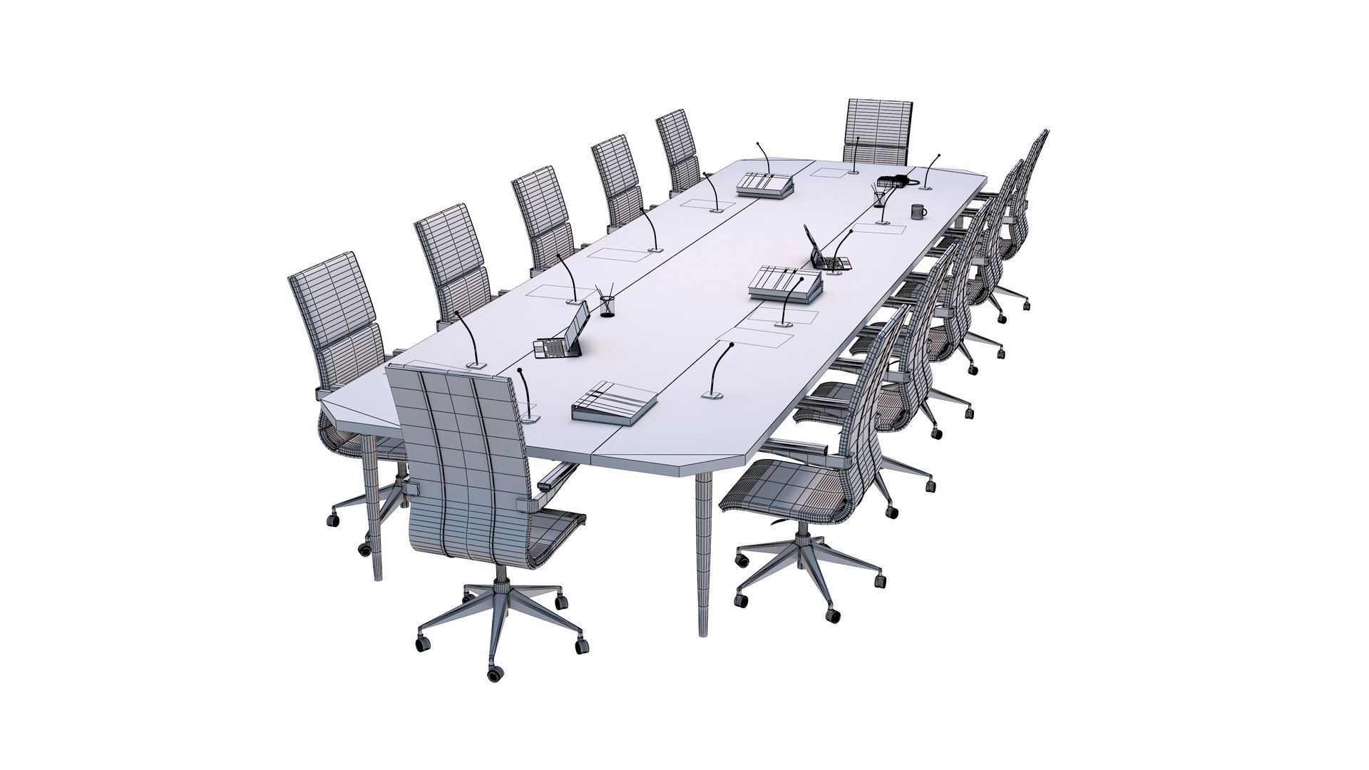 Table conference 3D model - TurboSquid 1697856