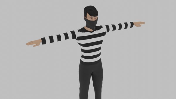 3D Thief - Robber model - TurboSquid 2021571
