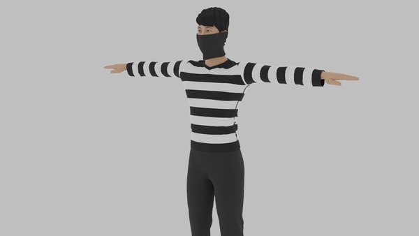 3D Thief - Robber model - TurboSquid 2021571