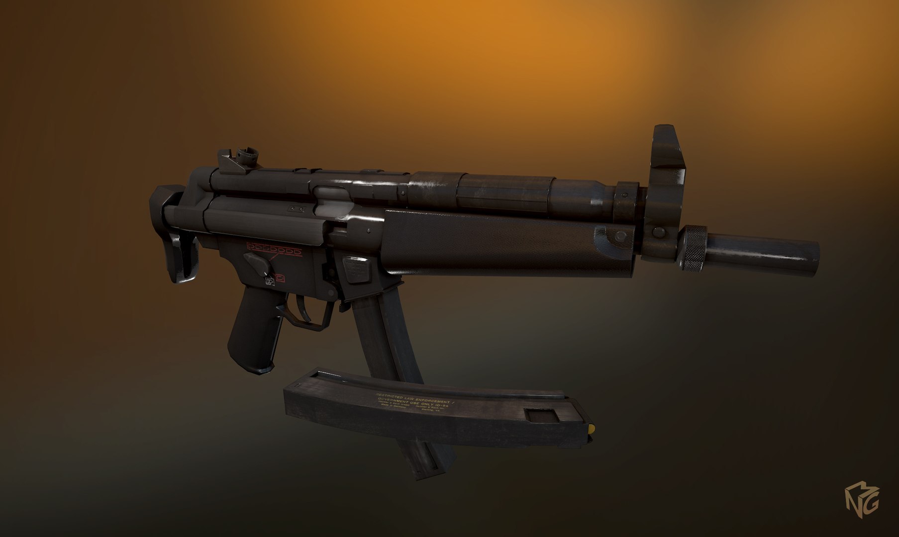 Max Mp5n Submachine Gun
