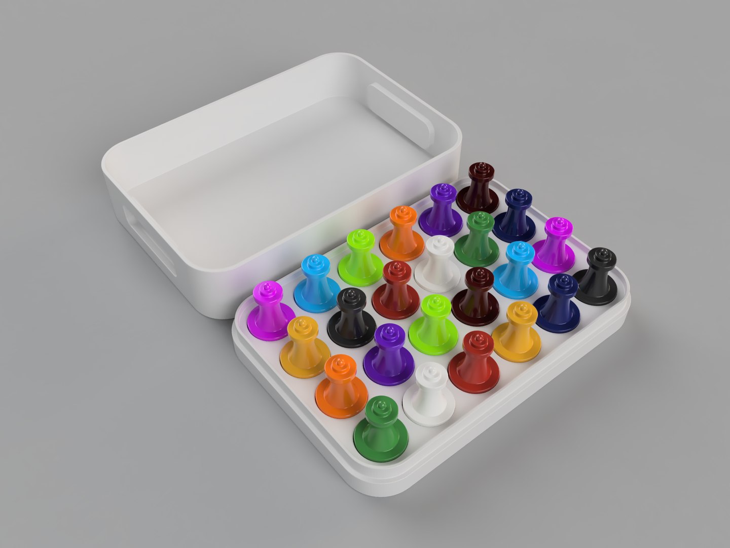 3D 3D Printer Filament Sample Box 24 Pcs V1 - TurboSquid 2097034