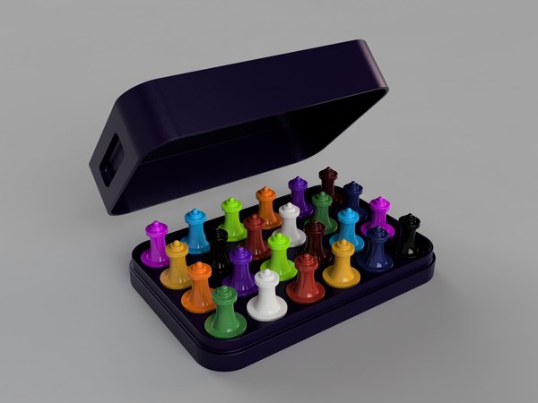 modelo 3d 3D Printer Filament Sample Box 24 Pcs v1 - TurboSquid 2097034