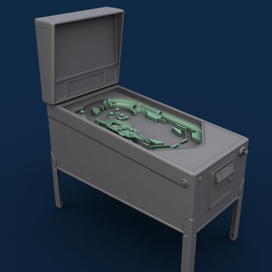 Pinball Table 3d Model