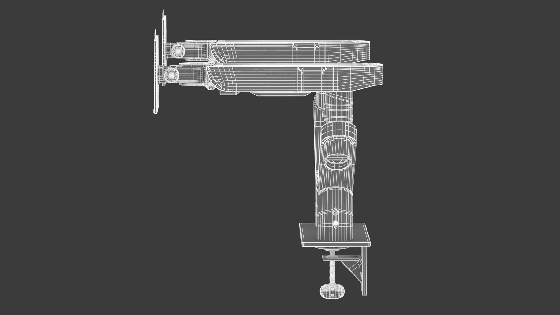 3D Dell Dual Monitor Arm MDA20 - TurboSquid 2292127