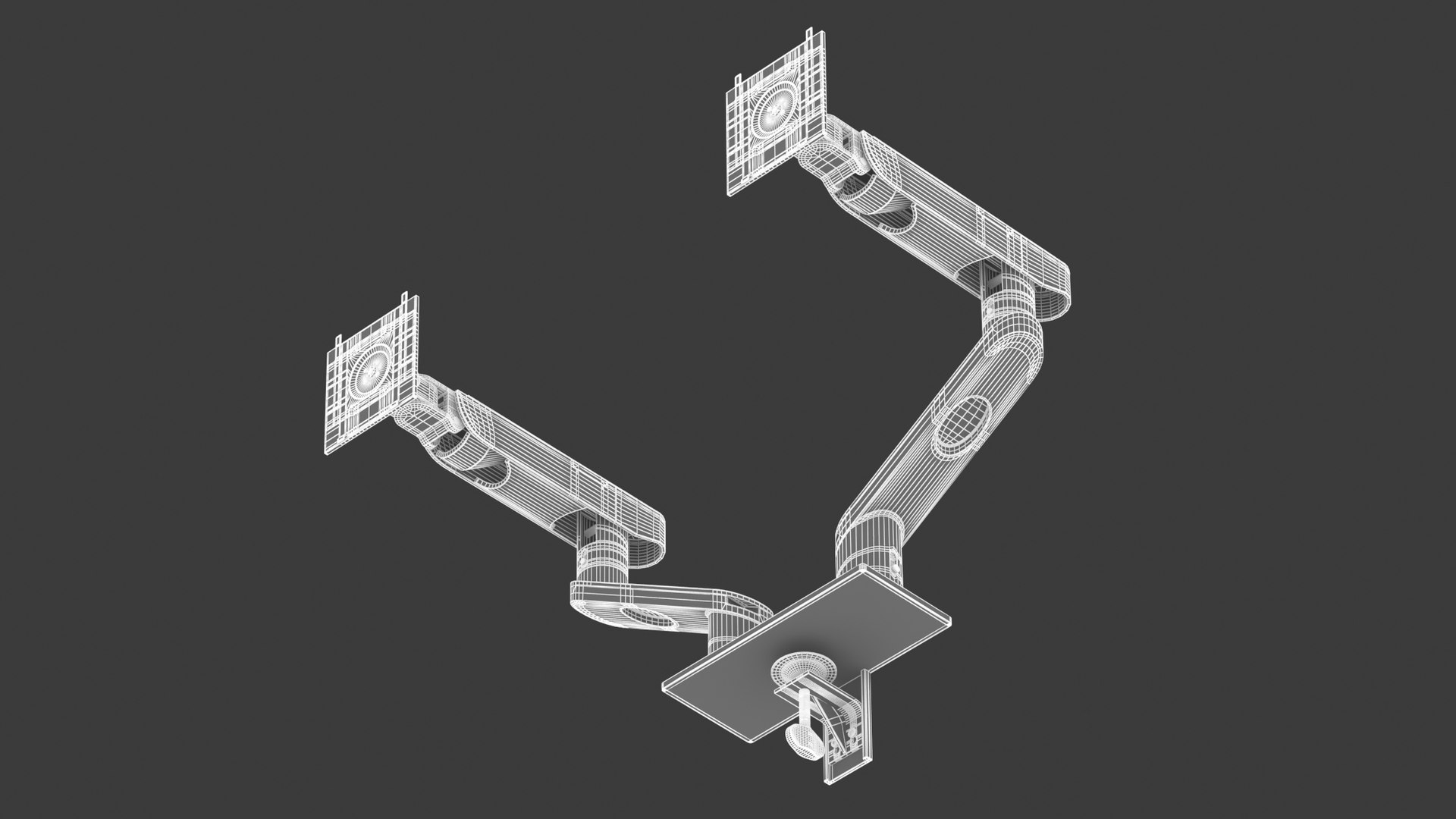3D Dell Dual Monitor Arm MDA20 - TurboSquid 2292127