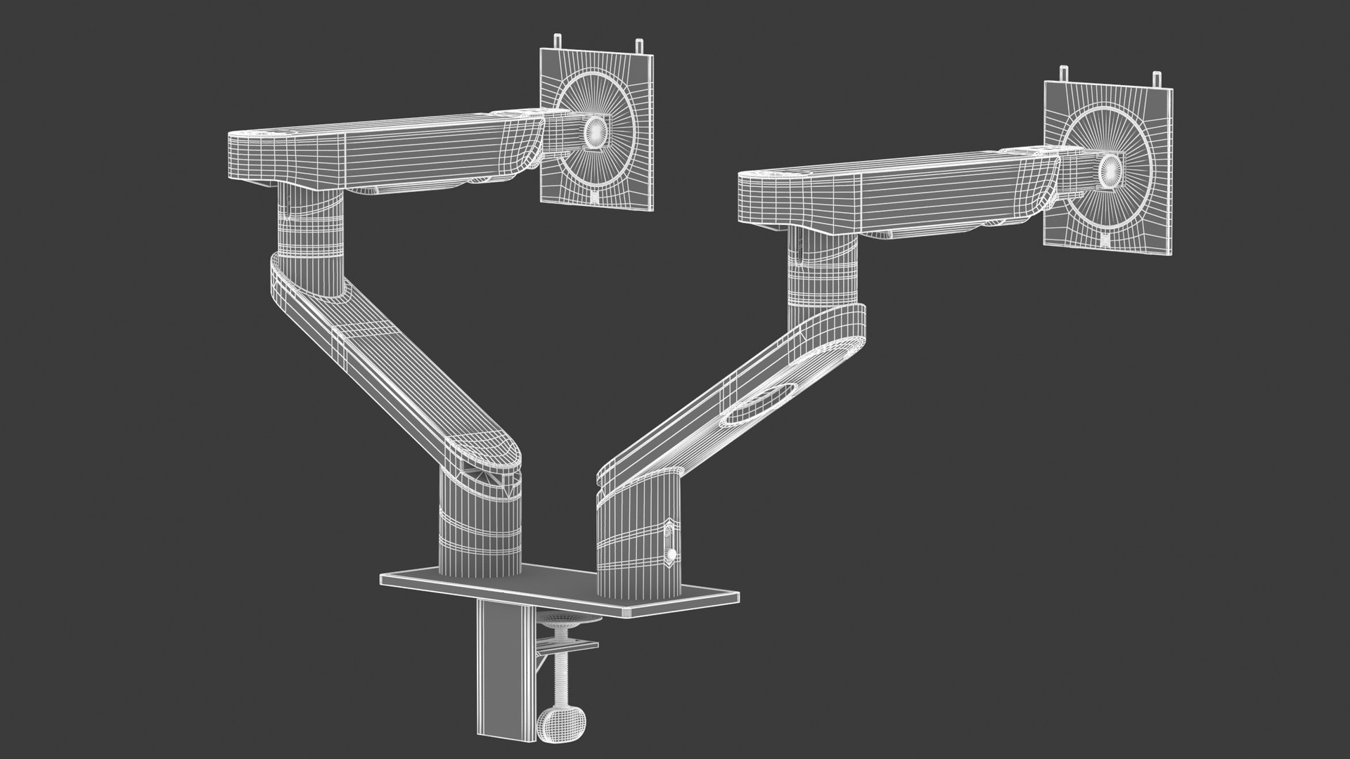 3D Dell Dual Monitor Arm MDA20 - TurboSquid 2292127