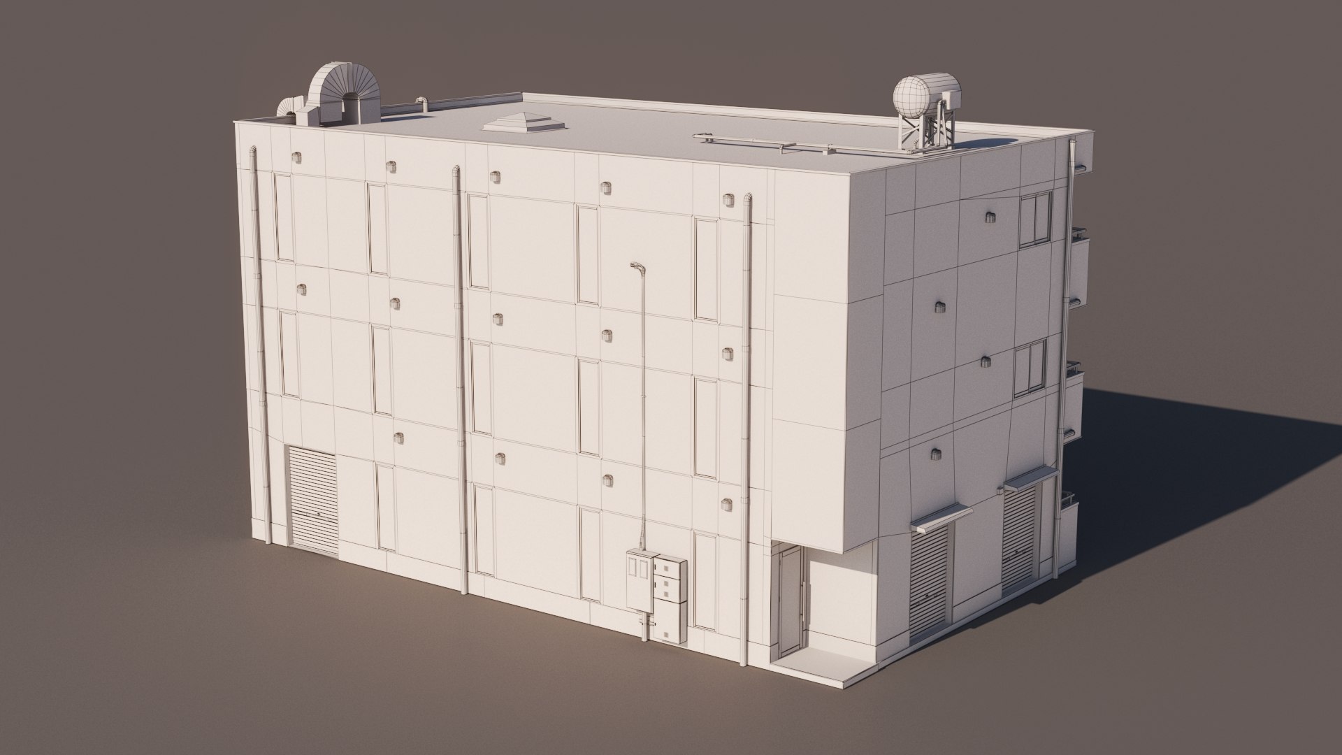 3D Residential Building Model - TurboSquid 2098409