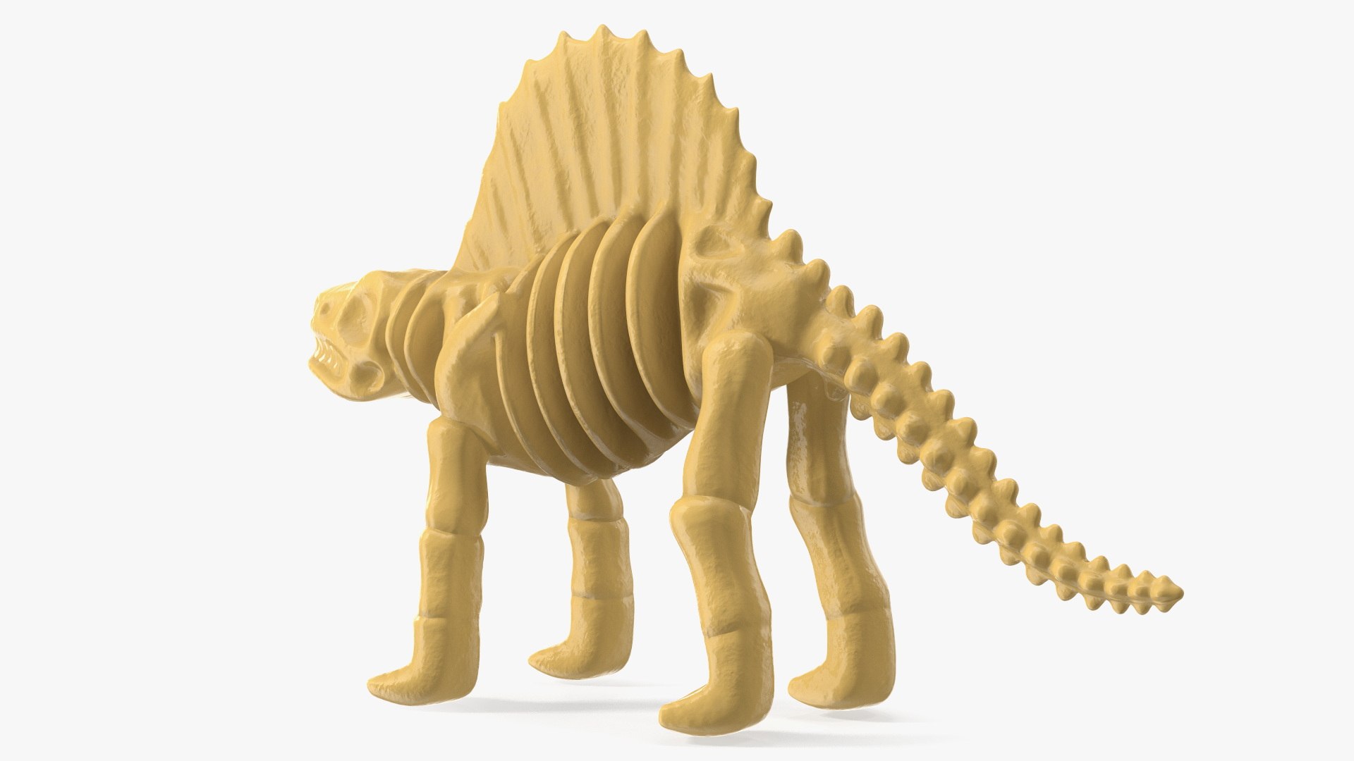 Dimetrodon Dinosaur Skeleton Toy 3D Model - TurboSquid 2177364