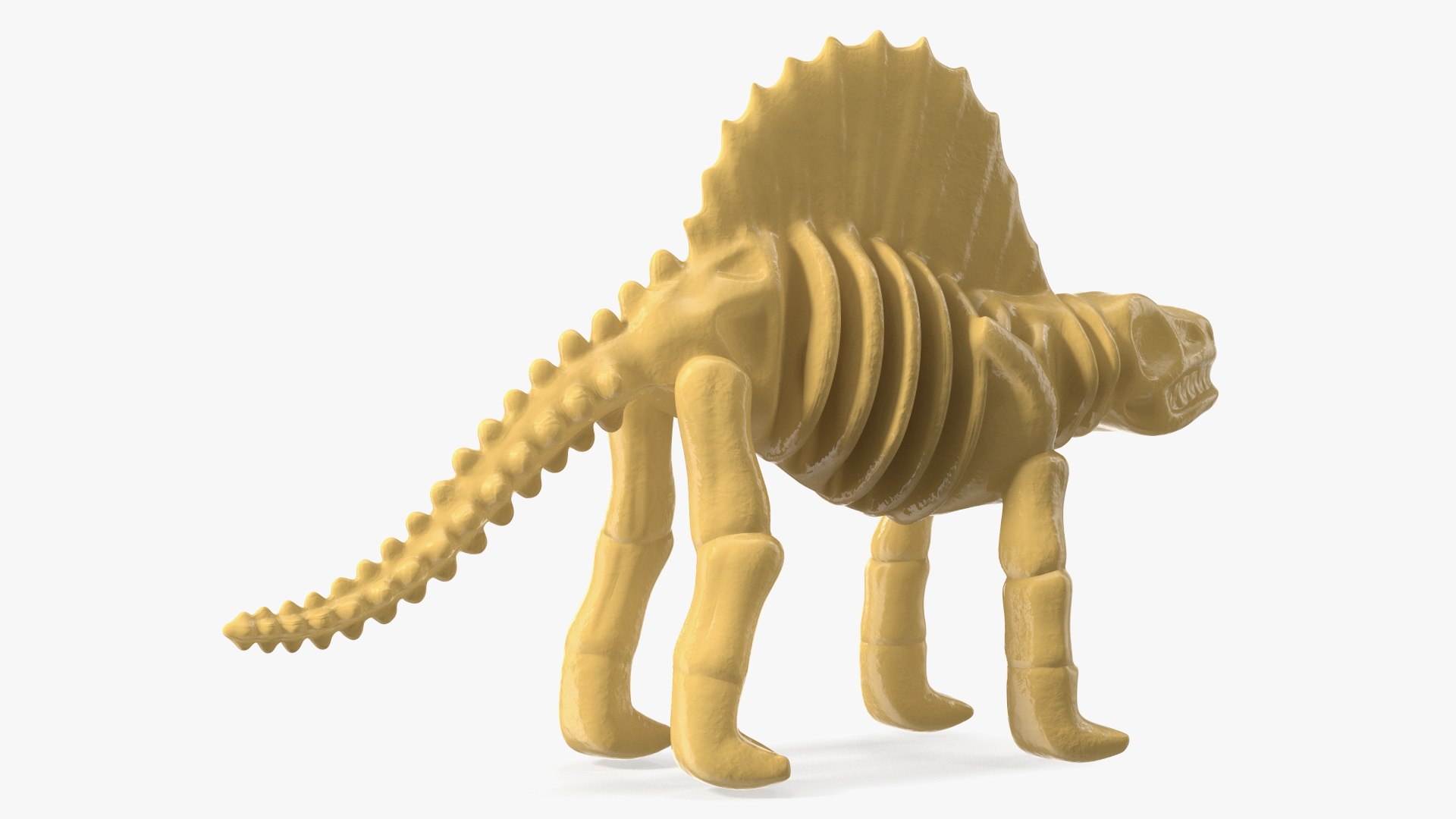 Dimetrodon Dinosaur Skeleton Toy 3D Model - TurboSquid 2177364