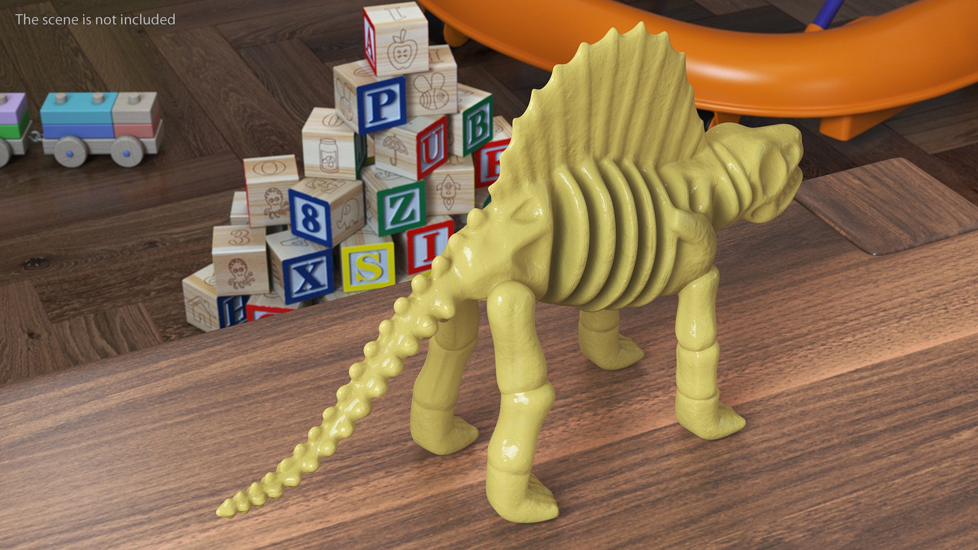 Dimetrodon Dinosaur Skeleton Toy 3D Model - TurboSquid 2177364