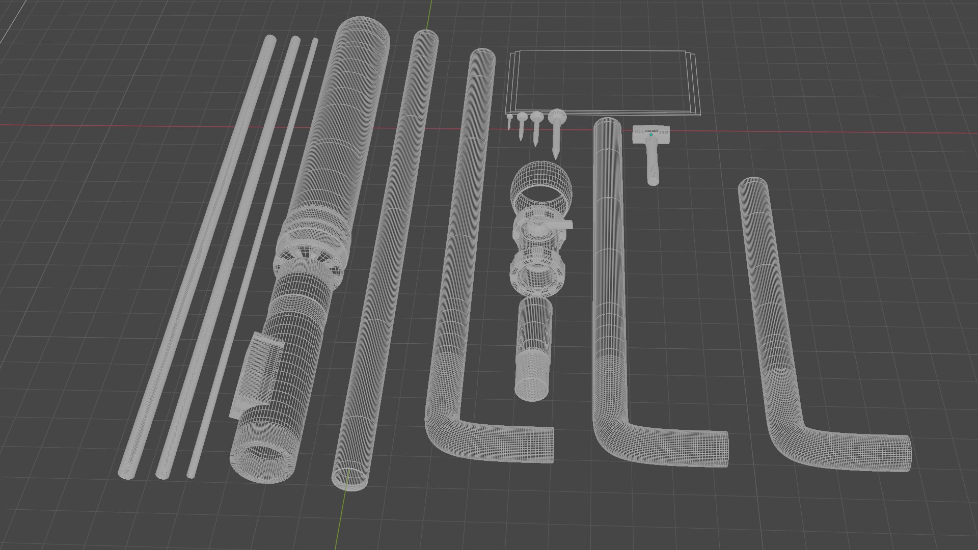 PVC Pipe Pack Model - TurboSquid 1880667