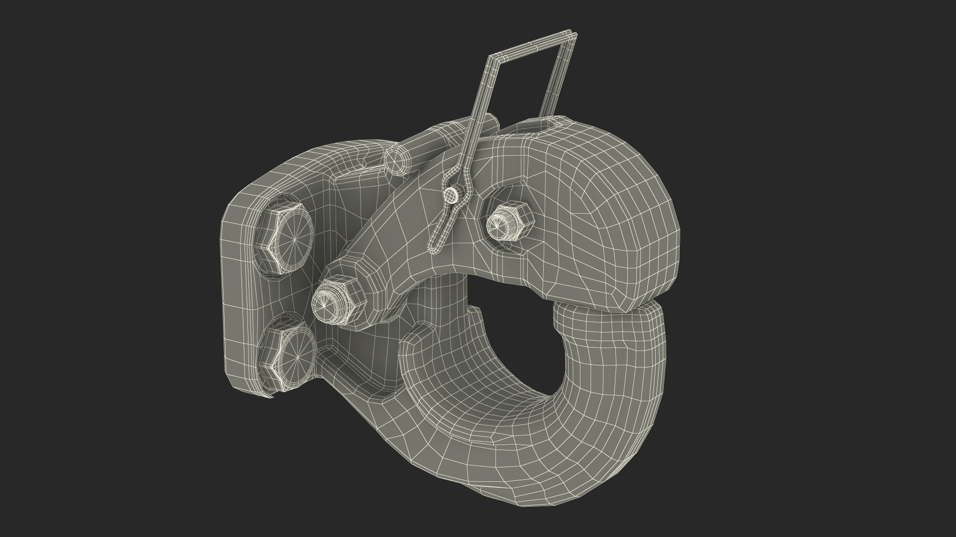 Pintle Hook Hitch 3D Model - TurboSquid 2139382