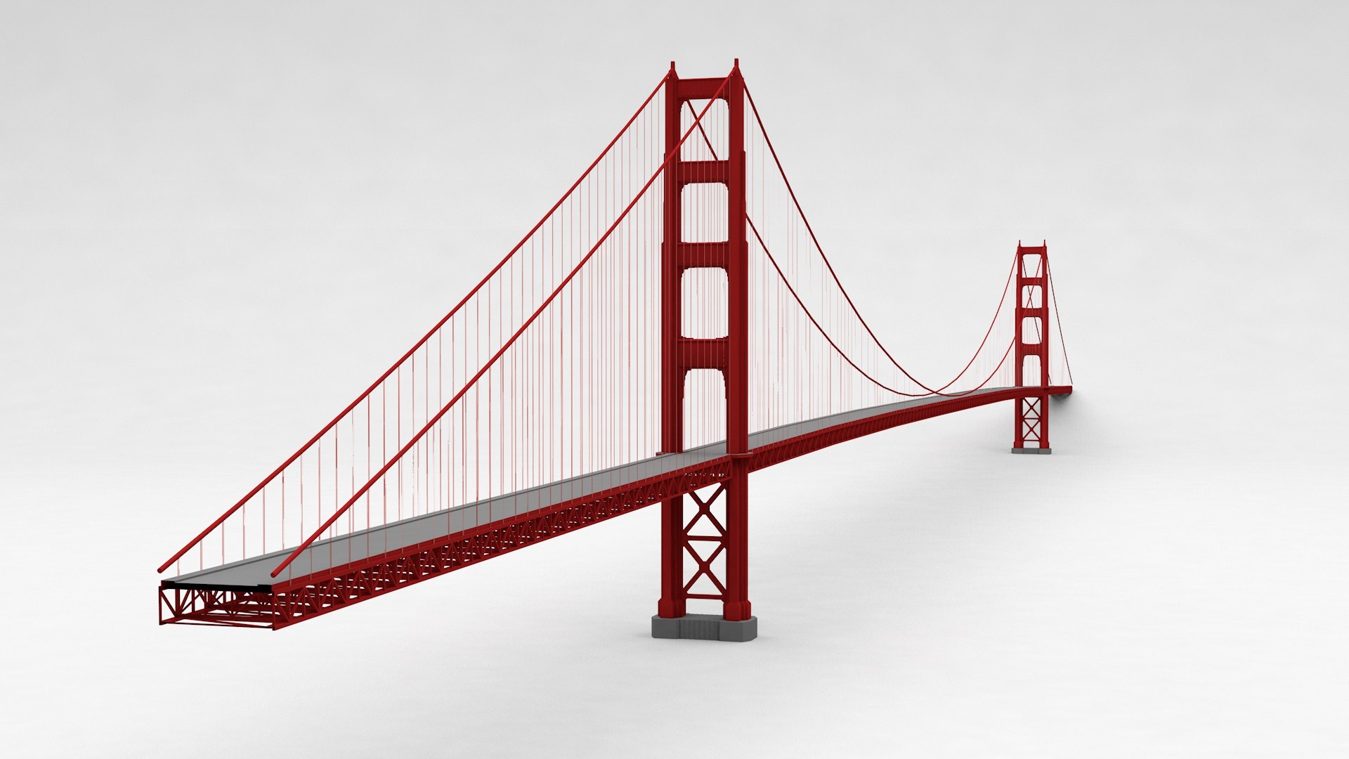 The Golden Gate Bridge 3D Model - TurboSquid 2177639
