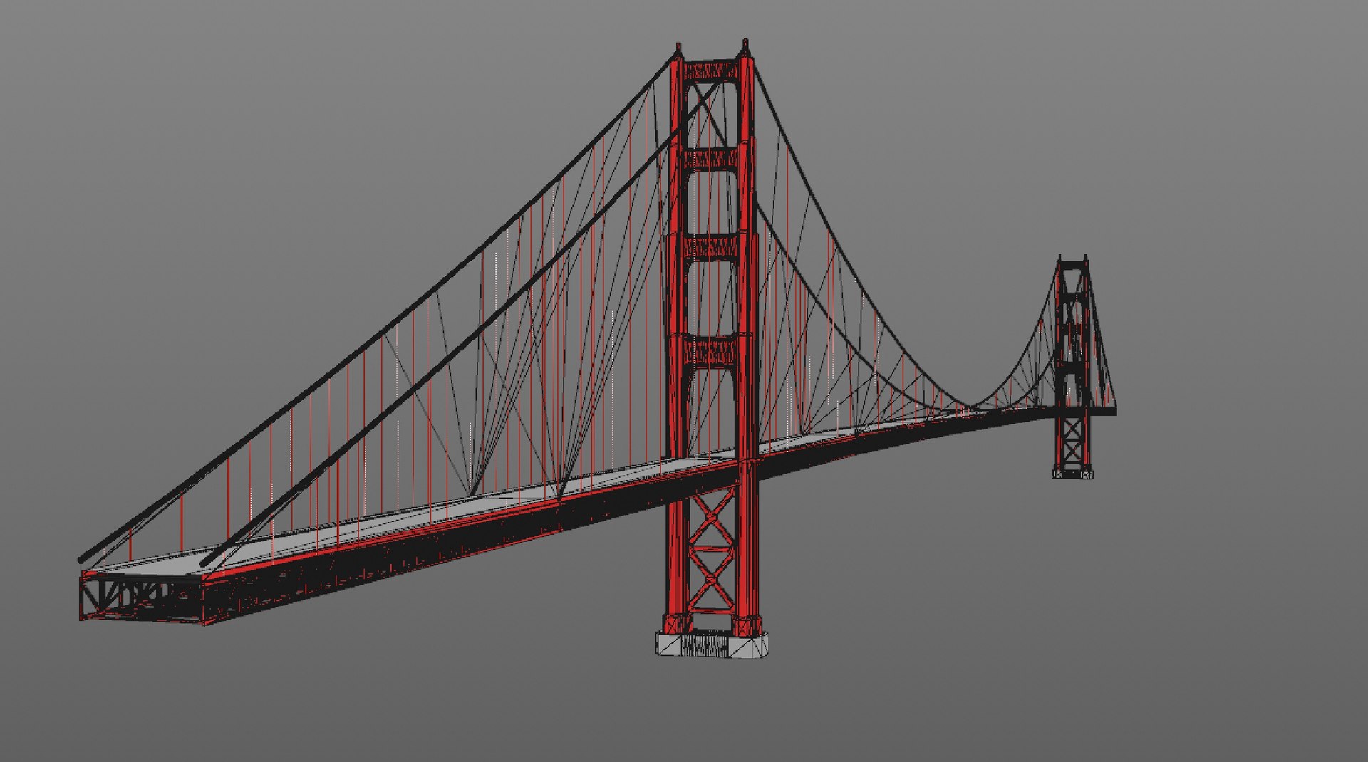 The Golden Gate Bridge 3D Model - TurboSquid 2177639