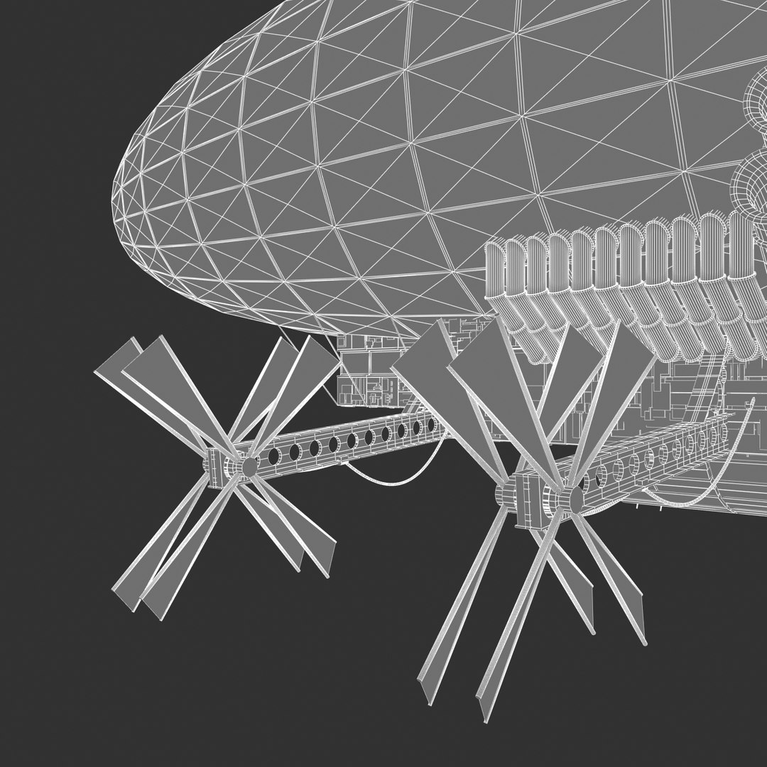Steampunk Zeppelin 3d Model