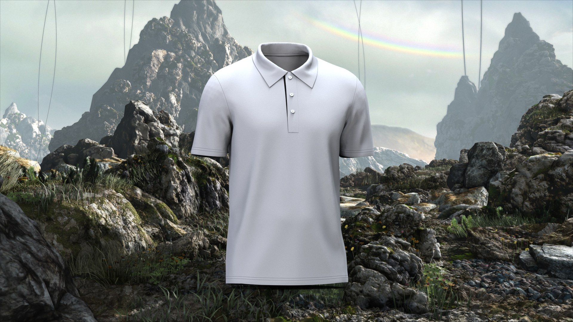 3D Sustainable Ocean Split Neck Polo Design - TurboSquid 2015165