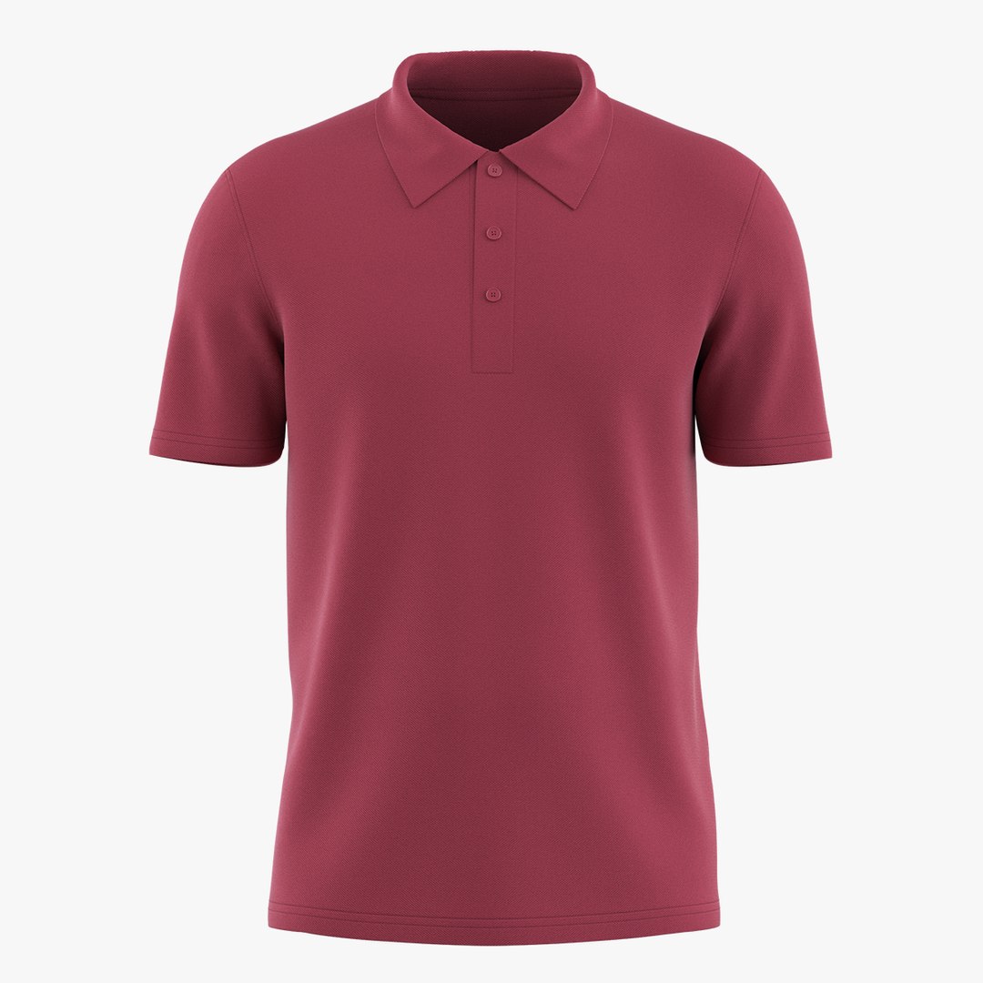 3D Sustainable Ocean Split Neck Polo Design - TurboSquid 2015165
