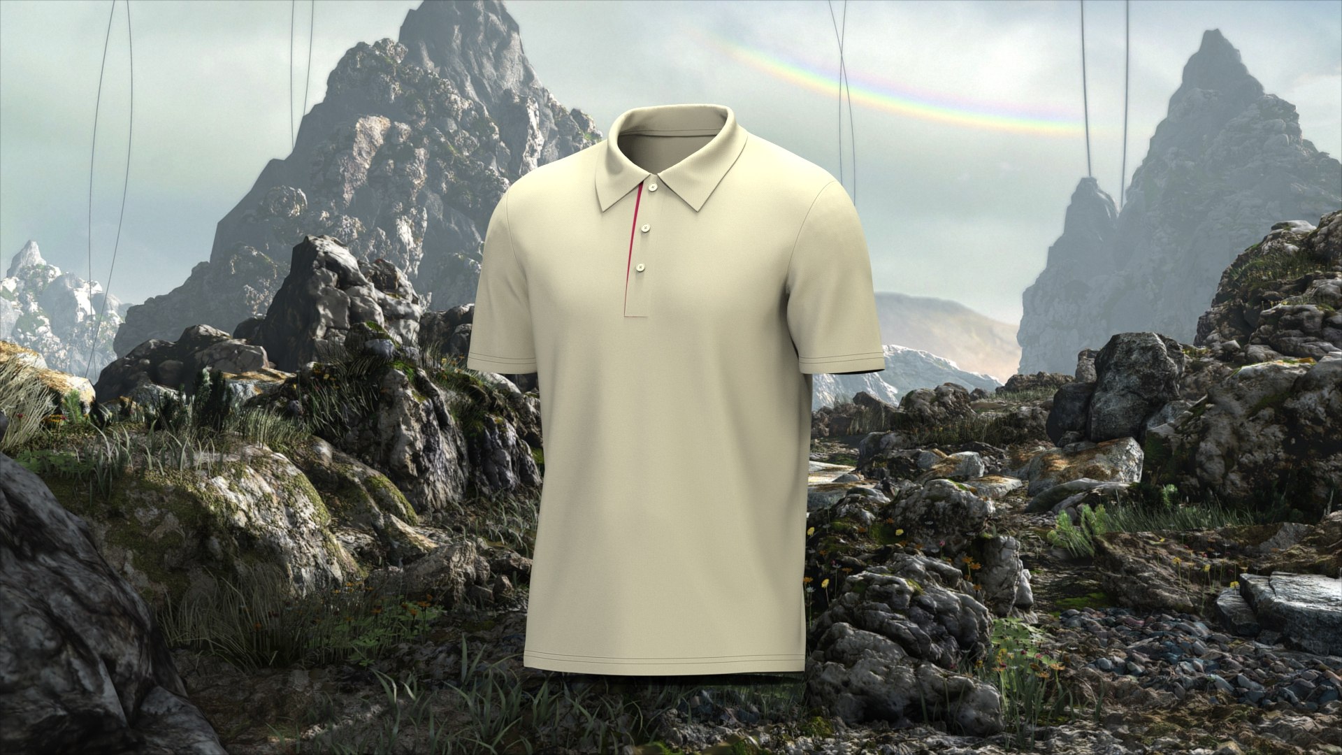 3D Sustainable Ocean Split Neck Polo Design - TurboSquid 2015165