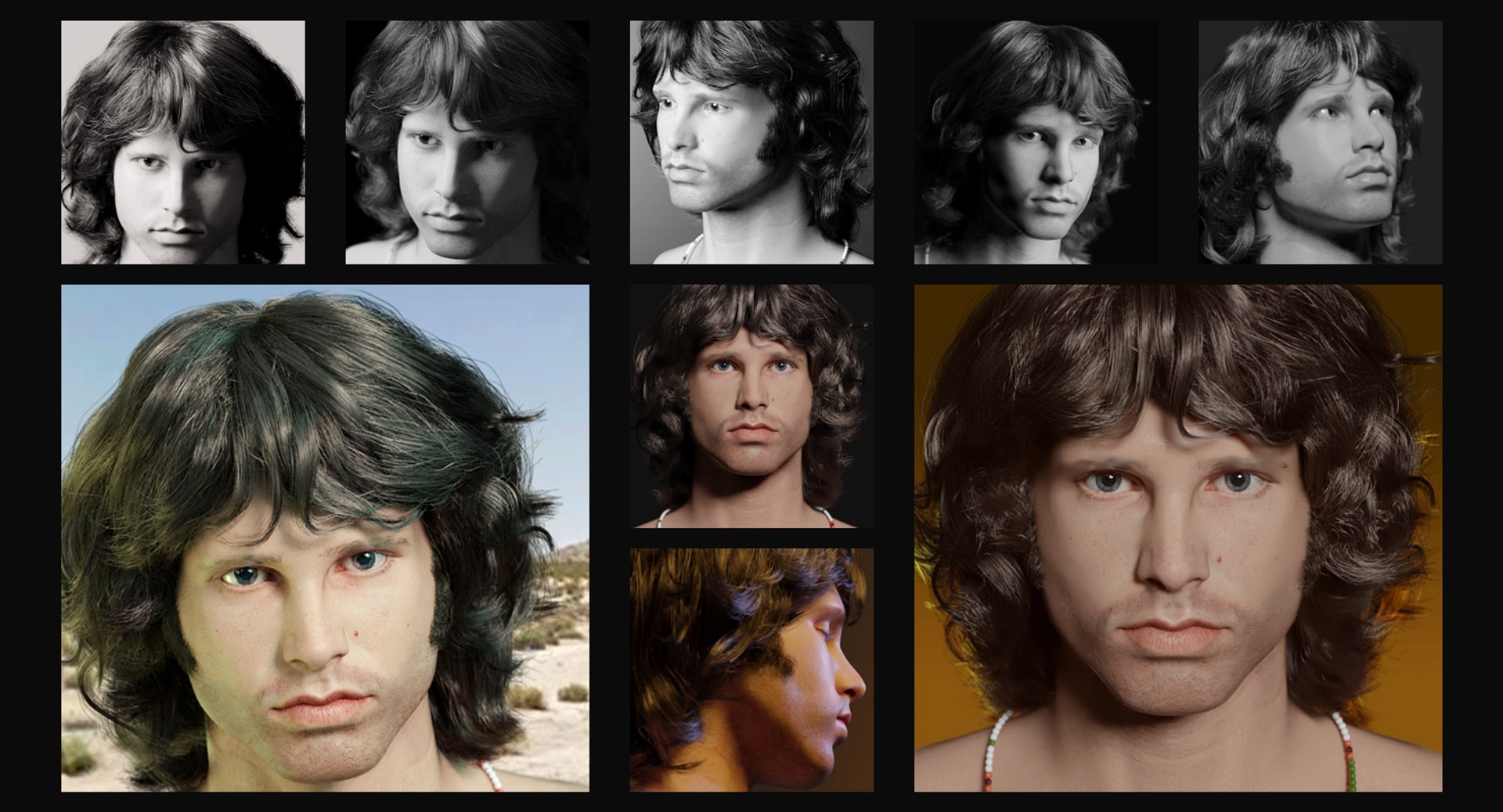 Jim Morrison Head Model - TurboSquid 1415800