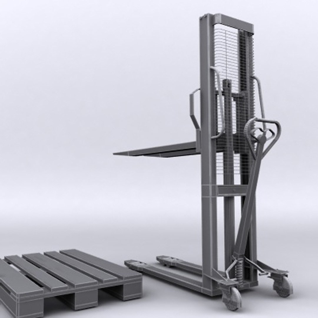 3d Manual Forklift Model