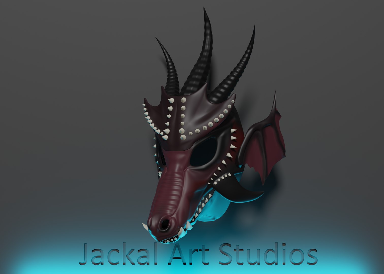 Red Dragon Mask 3D Model - TurboSquid 1719470