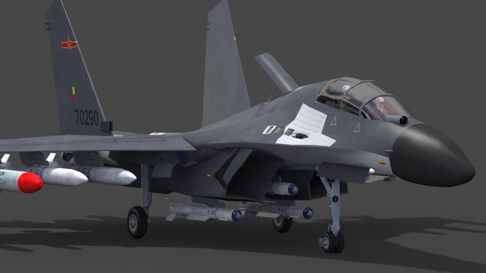 Chinese J16 Fighter Jet 3D - TurboSquid 1972167