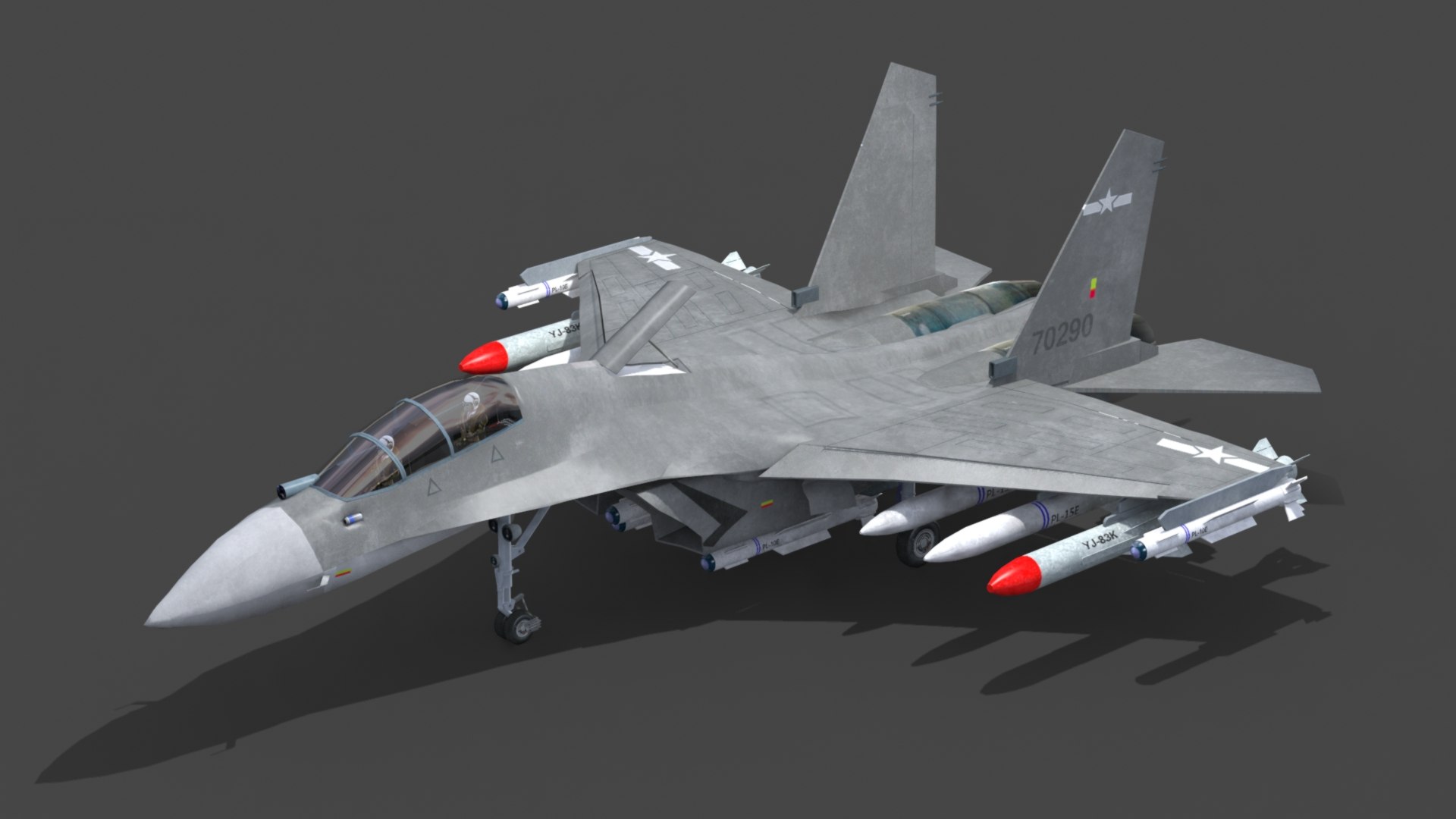 Chinese J16 Fighter Jet 3D - TurboSquid 1972167