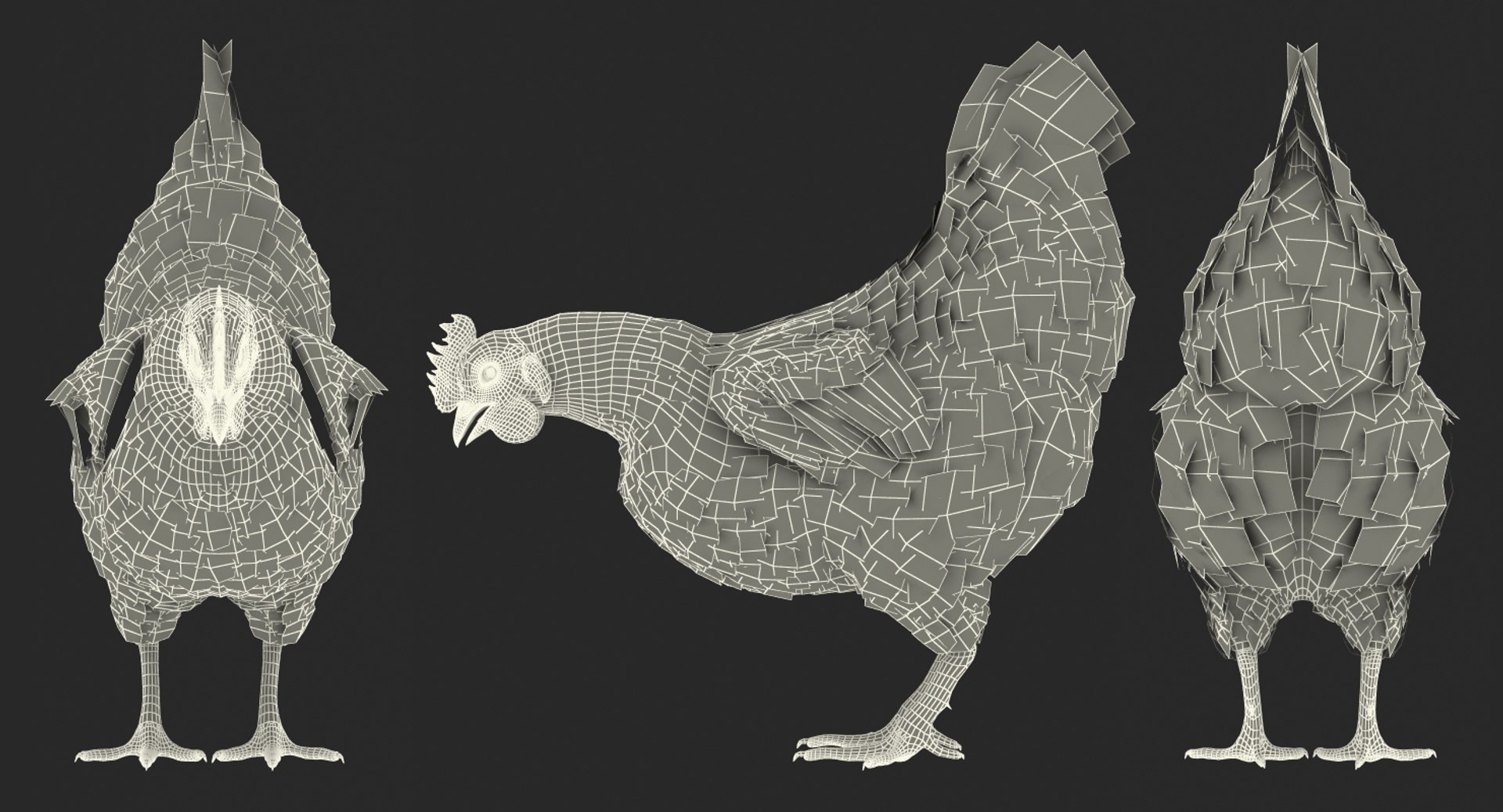 Brown chicken rigged 3D model - TurboSquid 1153594