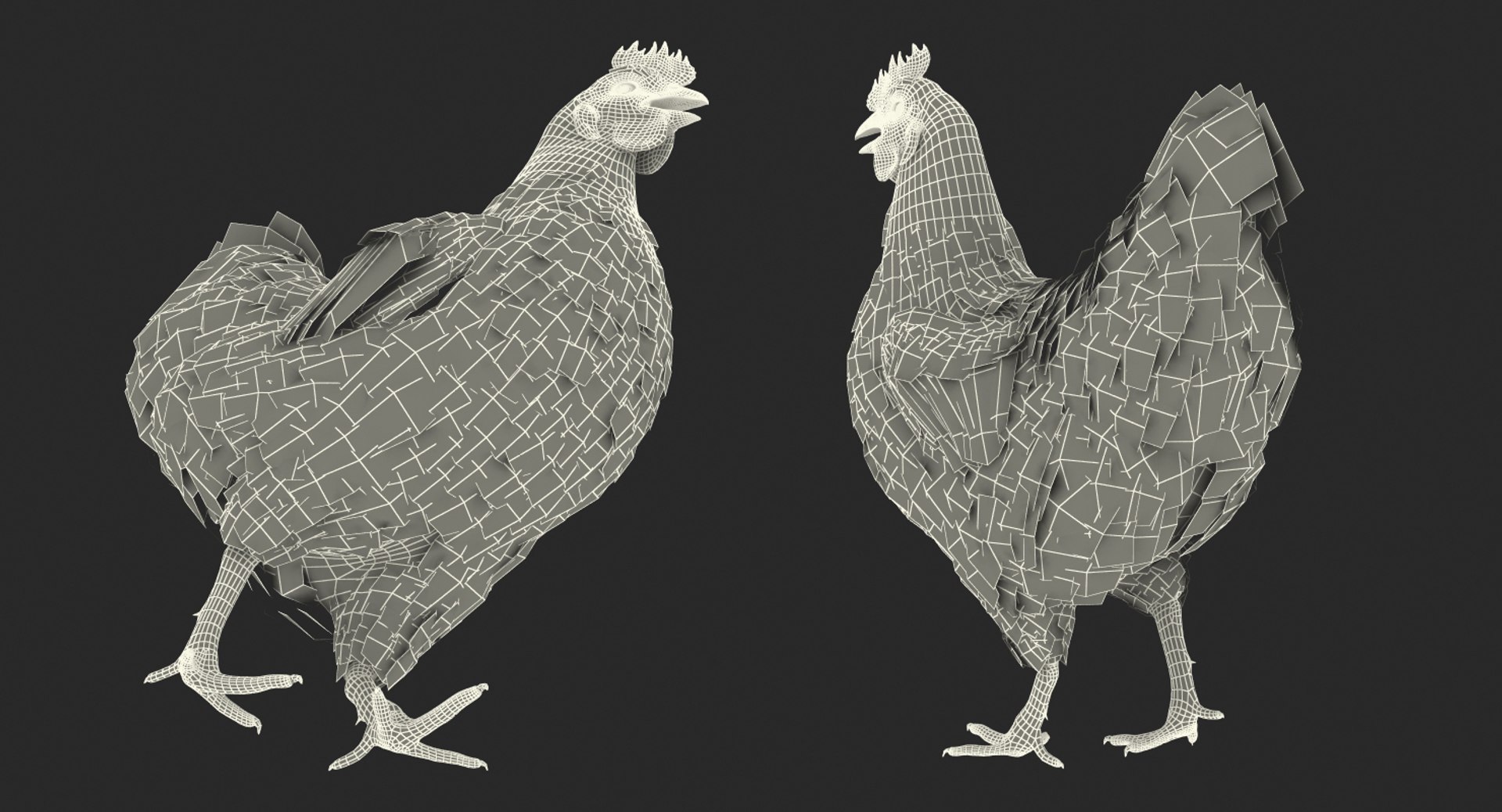 Brown chicken rigged 3D model - TurboSquid 1153594