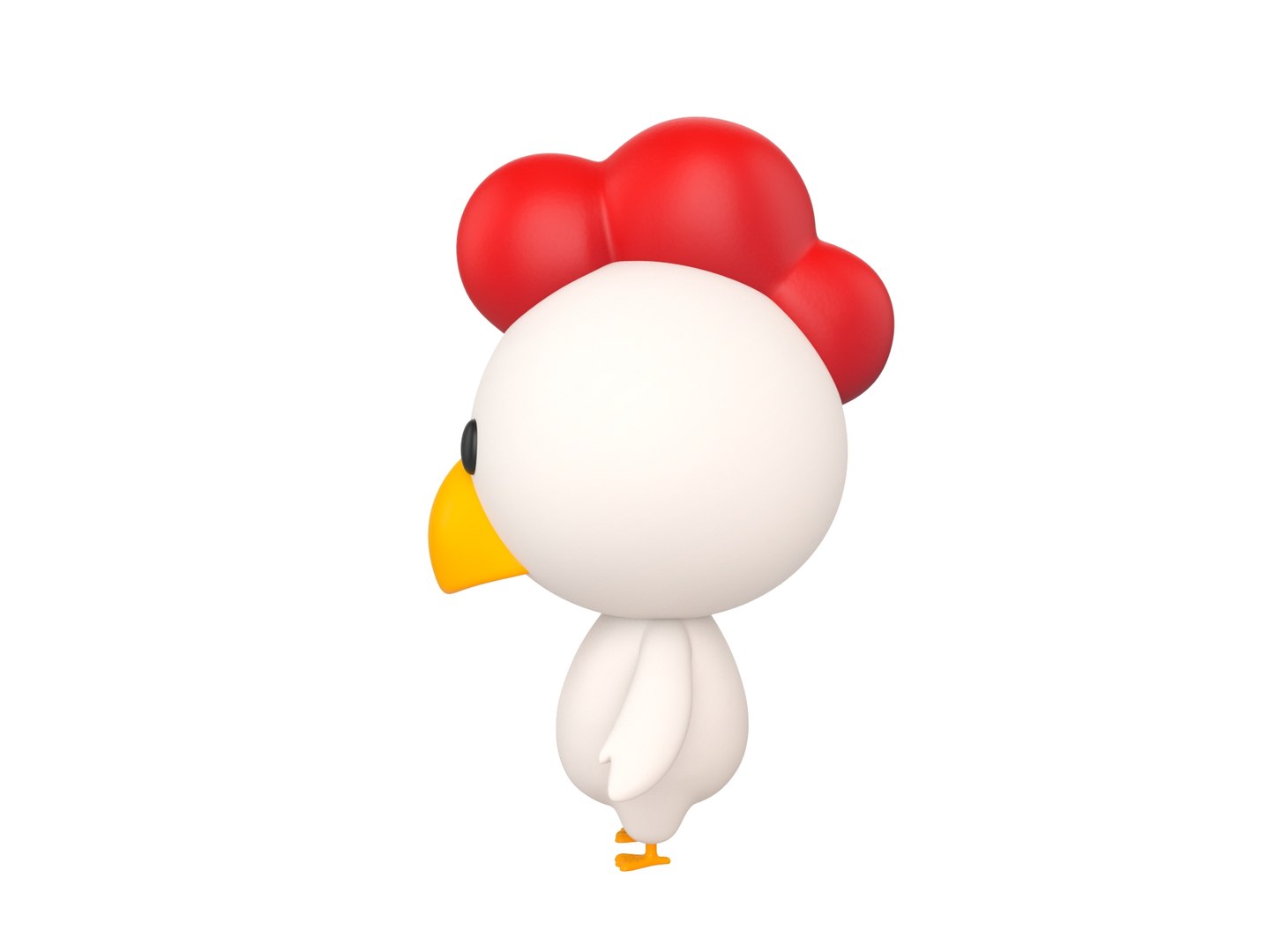 3D chicken chick character model - TurboSquid 1672862